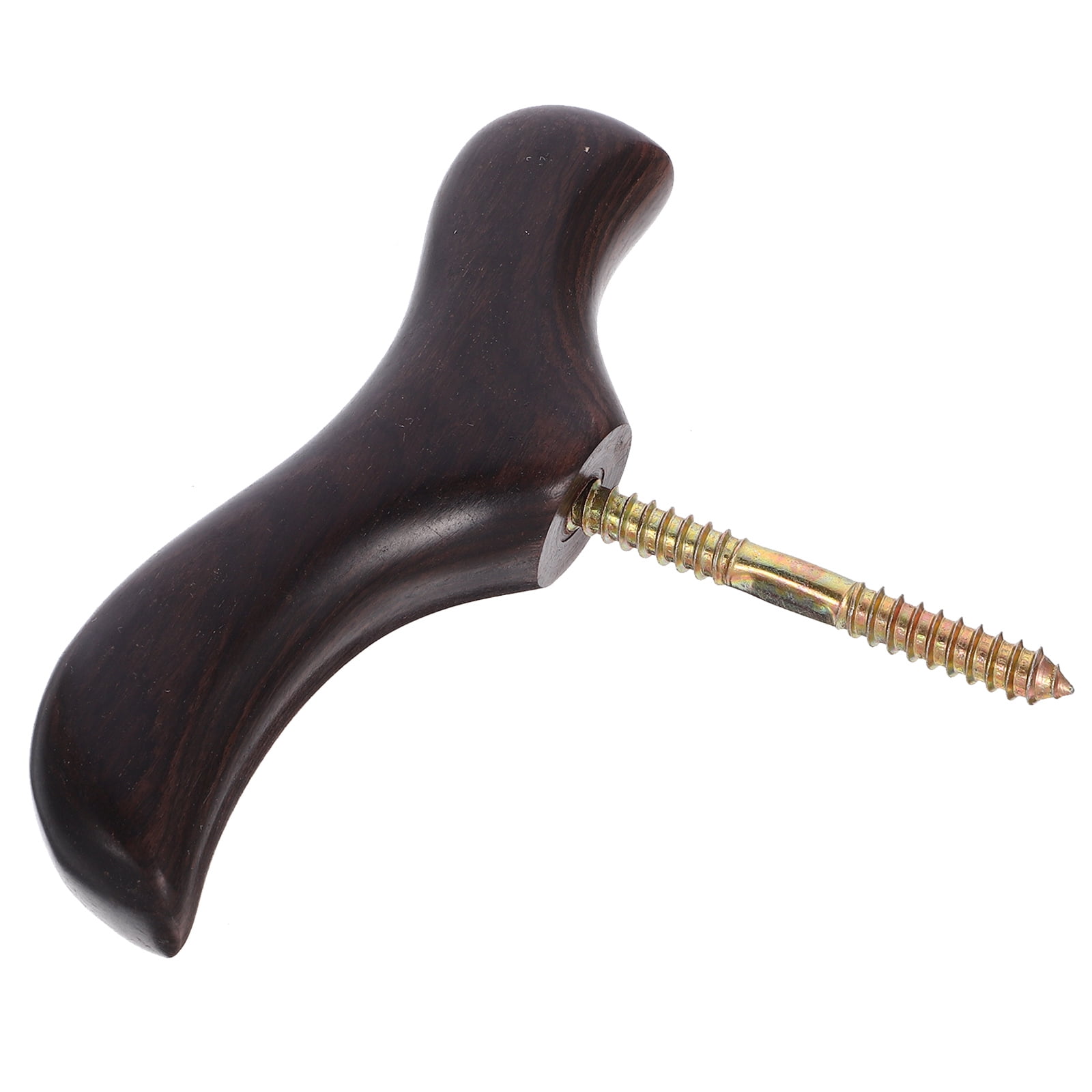 HOMEMAXS Dark Brown Wood Cane Handle Grip Replacement for Trekking ...