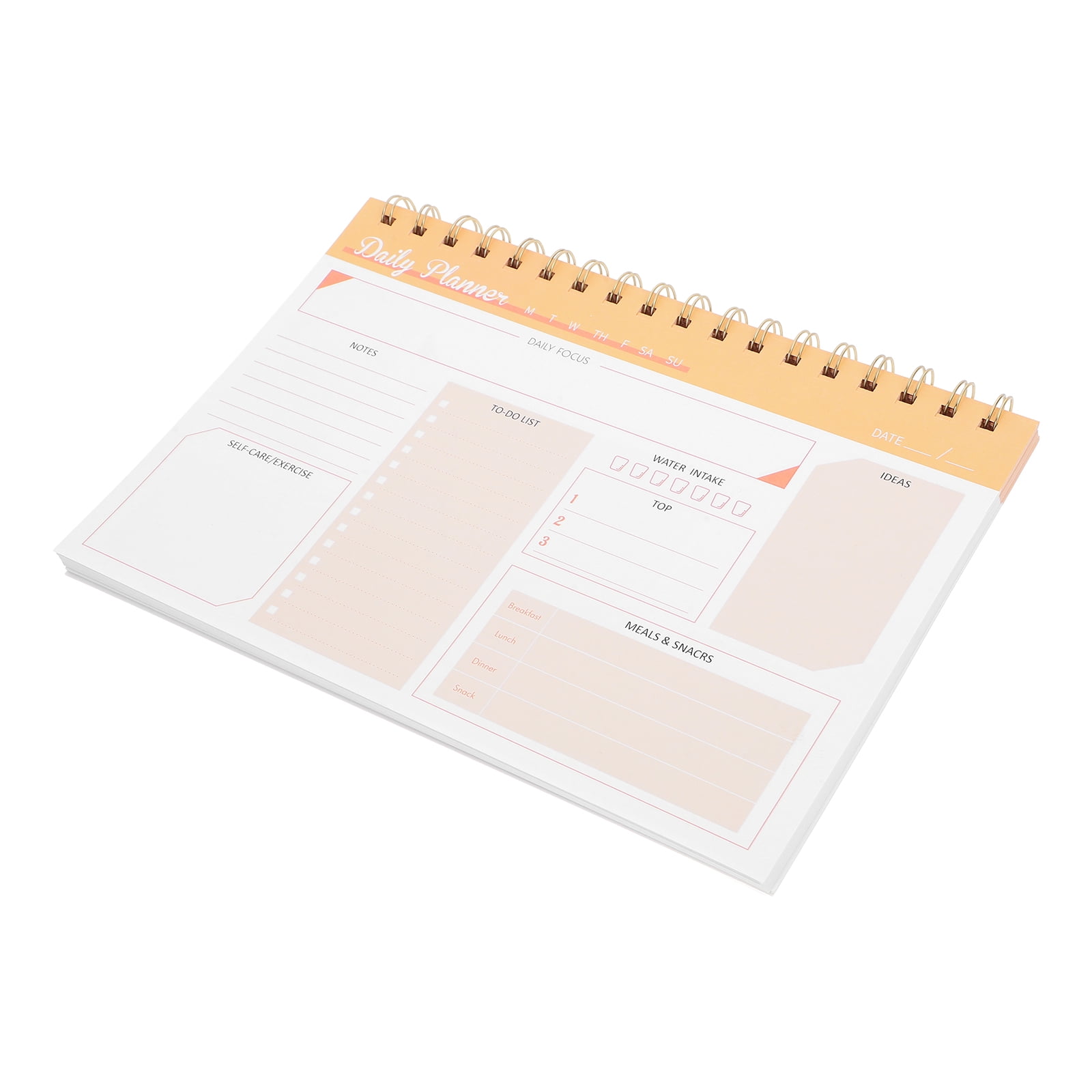 HOMEMAXS Date Notepad Daily Plan Pad Efficient Planner Schedule Spiral ...