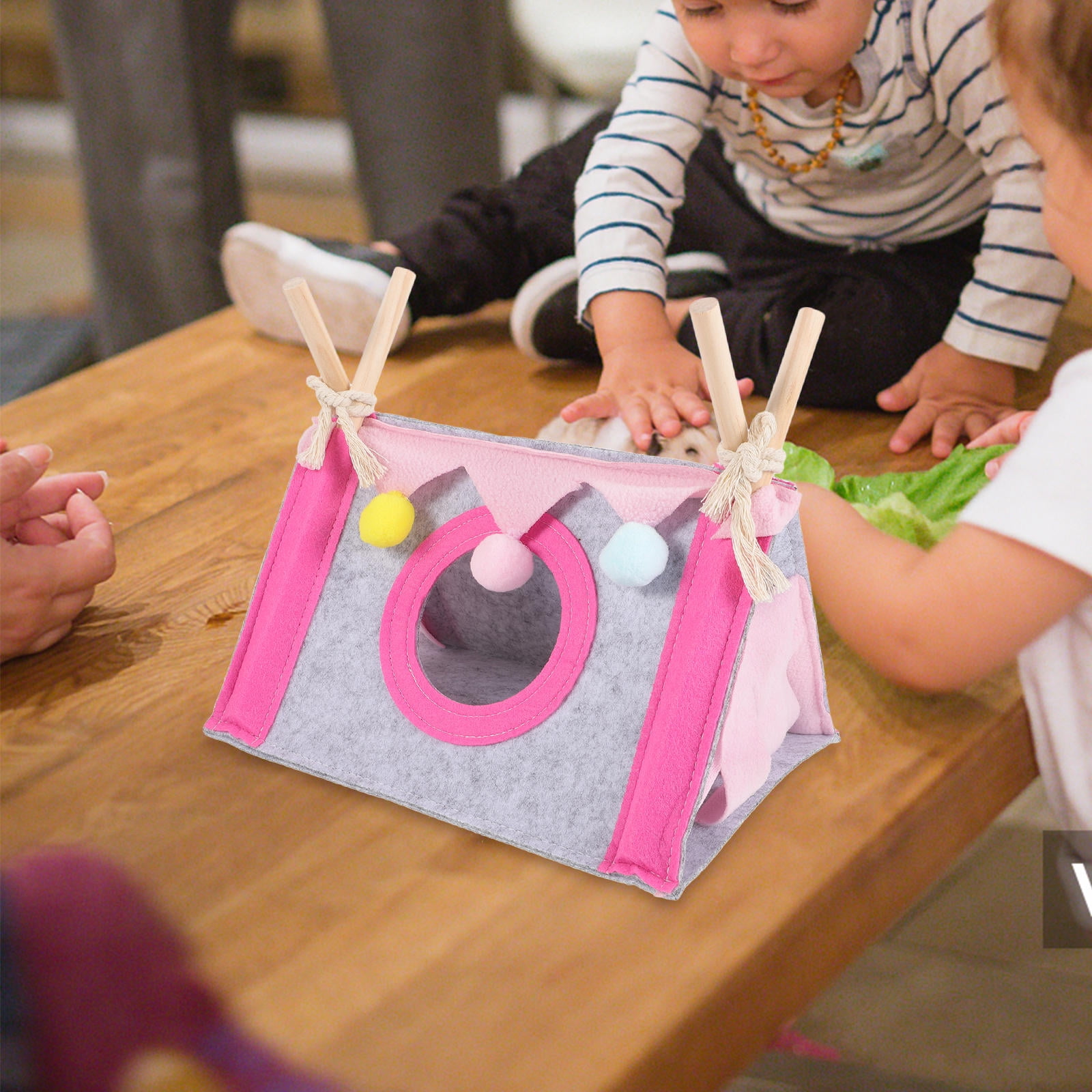 HOMEMAXS Decorative Hamster Hideout Guinea Pig Hut Small Rabbit House ...