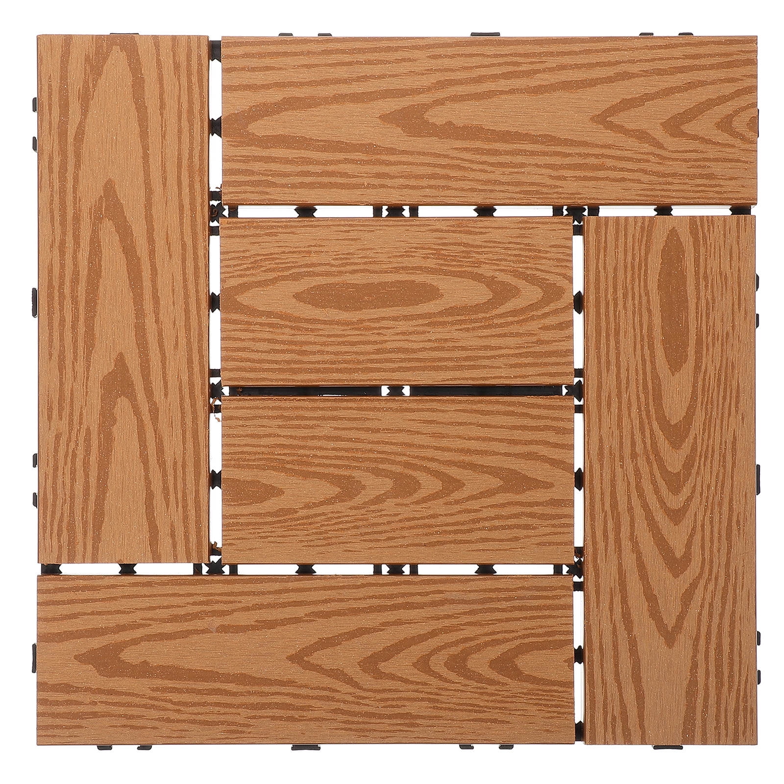 HOMEMAXS Decorative Interlocking Deck Floor Interlocking Deck Tile ...