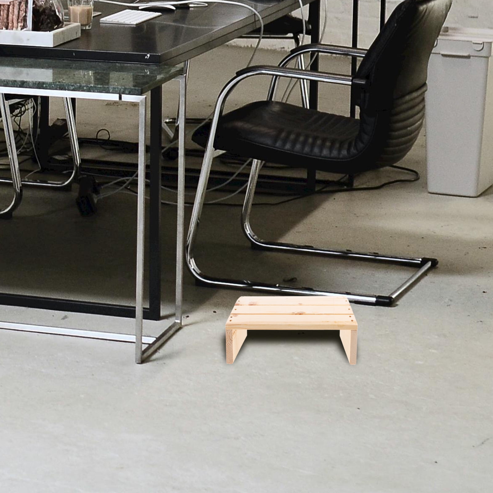 IFANLANDOR Under Desk Wood Footstool Wood 1Set 11.8X8.3X4.3In - Walmart.com