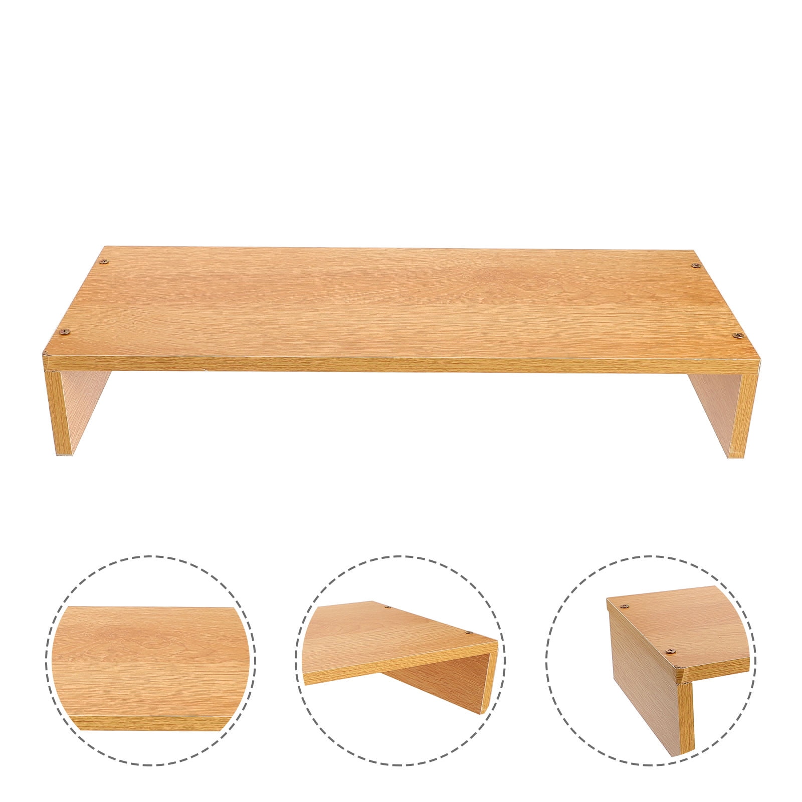 WESIEVYA 1Pack Chocolate Colored Rectangular Monitor Stand for Desktop ...