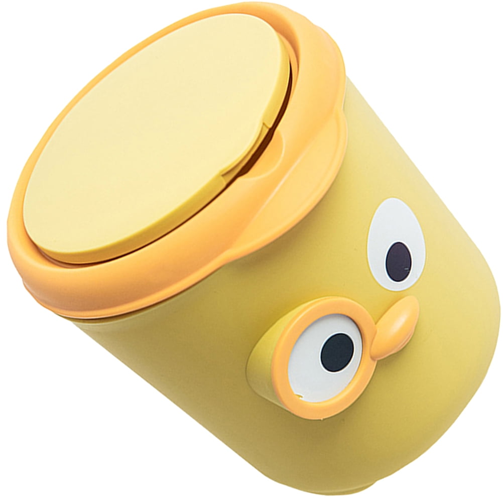 HOMEMAXS Desk Trash Can Lidded Mini Trash Can Desktop Cute Trash Can ...