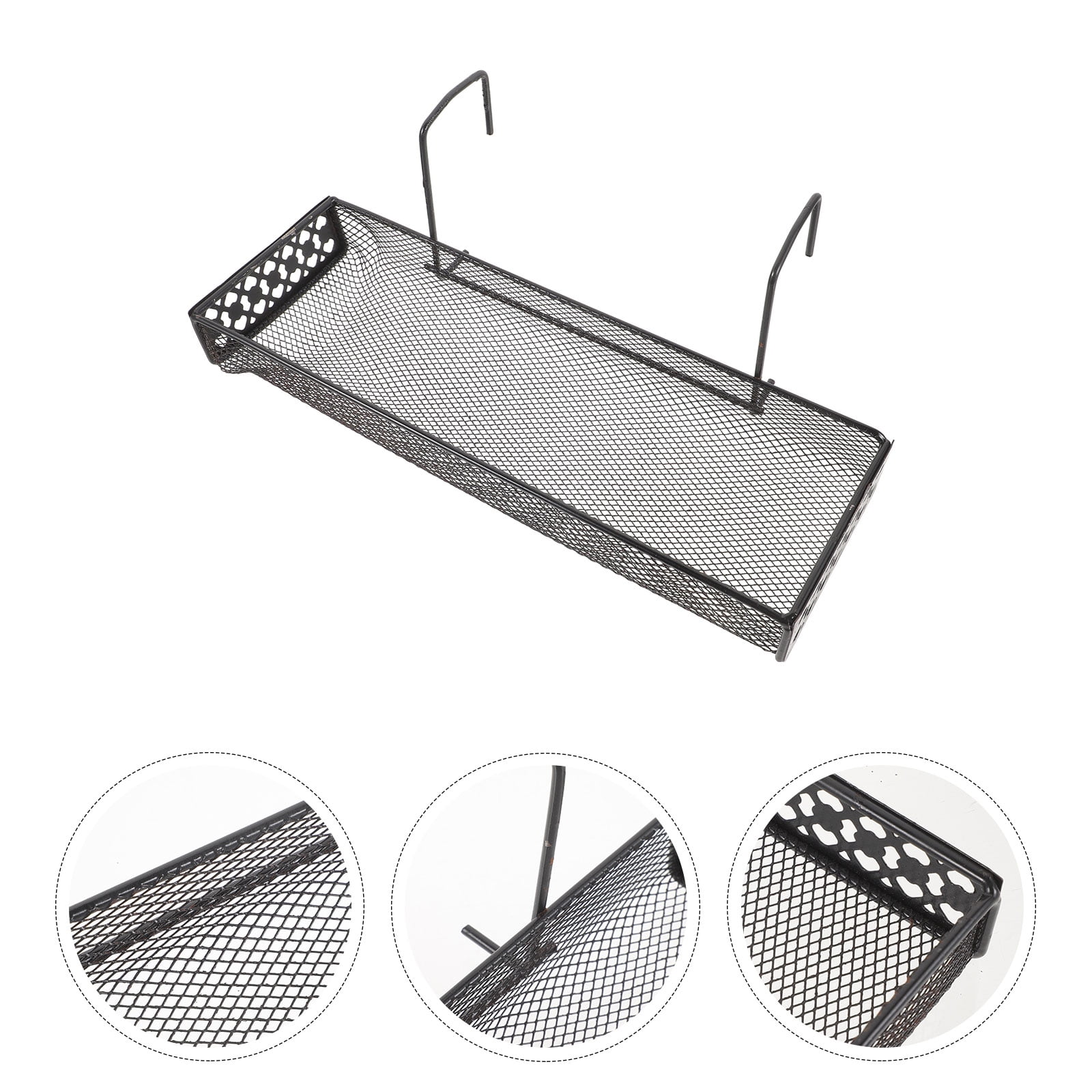 HOMEMAXS Desk Wrought Iron Storage Rack Heavy Flower Pot Office 32 ...