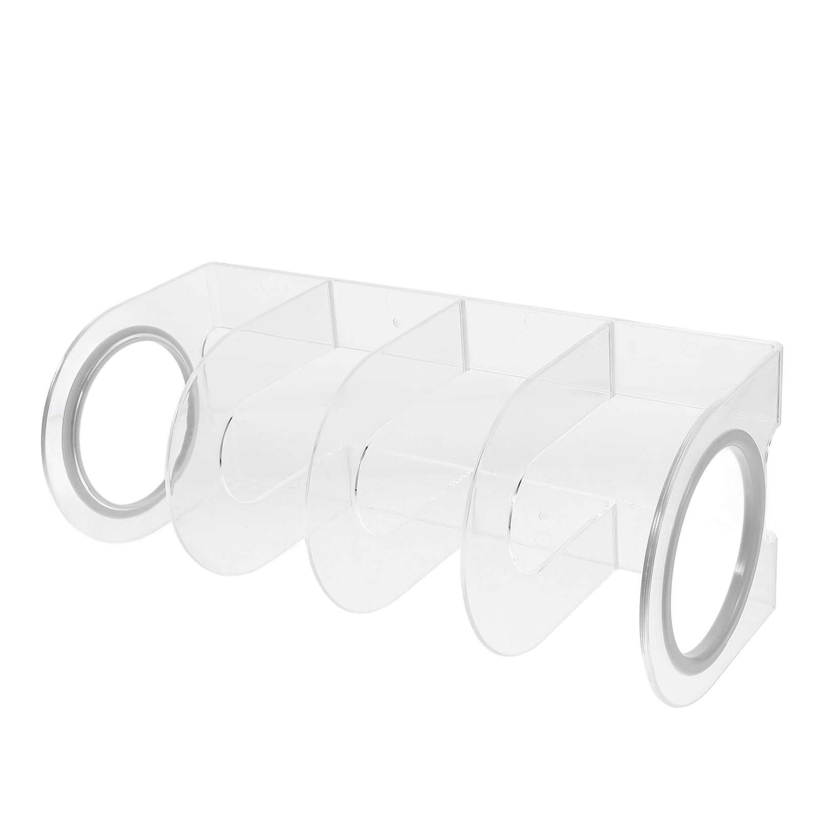 HOMEMAXS Desktop Book Storage Rack Book Shelf Transparent Book Holder ...