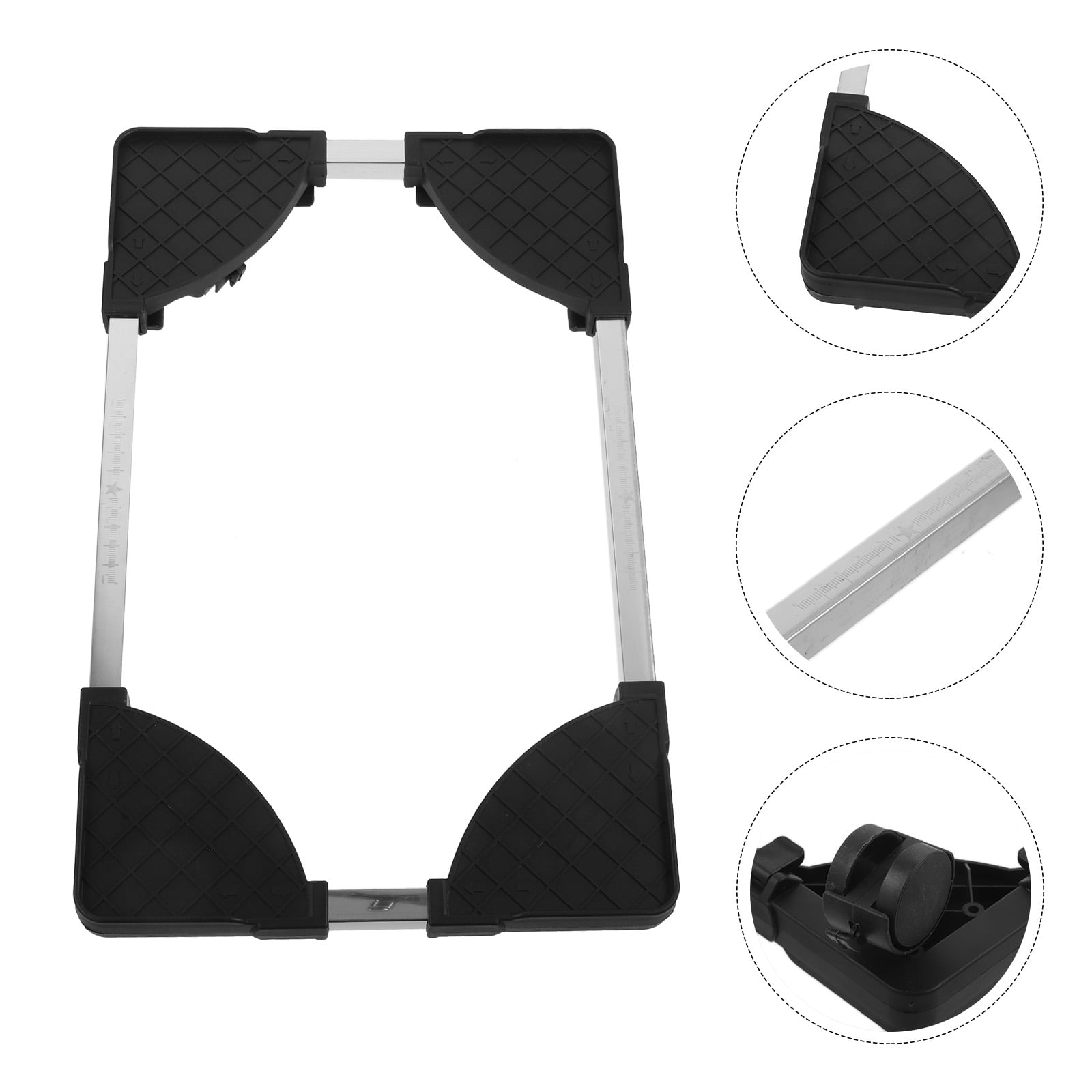 HOMEMAXS Desktop Computer Host Bracket Base Pulley Tower Stand under ...