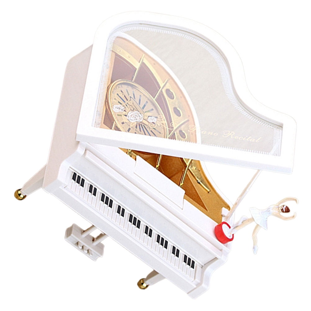 HOMEMAXS Desktop Music Box Figurine Piano Style Music Box Ornament ...