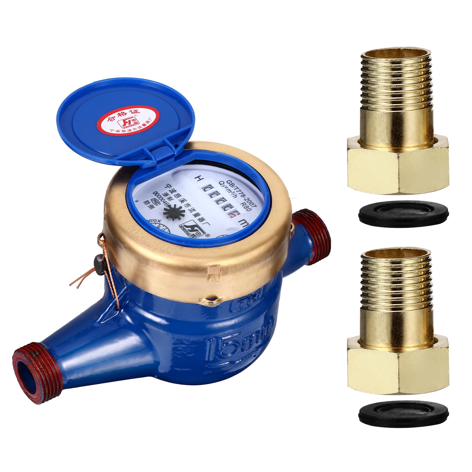 HOMEMAXS Digital Devices Water Meter Easy to Read Rotary Wing Design ...