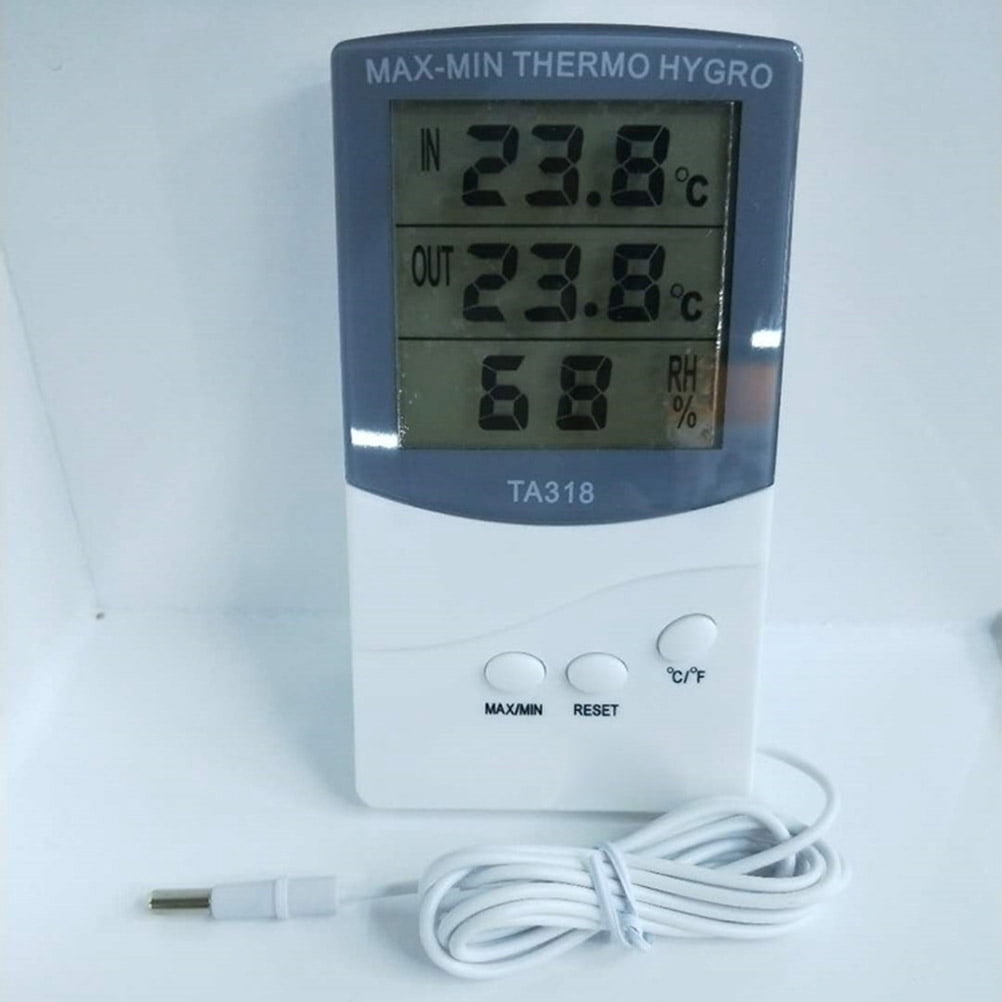 HOMEMAXS Digital Thermometer Hygrometer Indoor Home Use Temperature ...