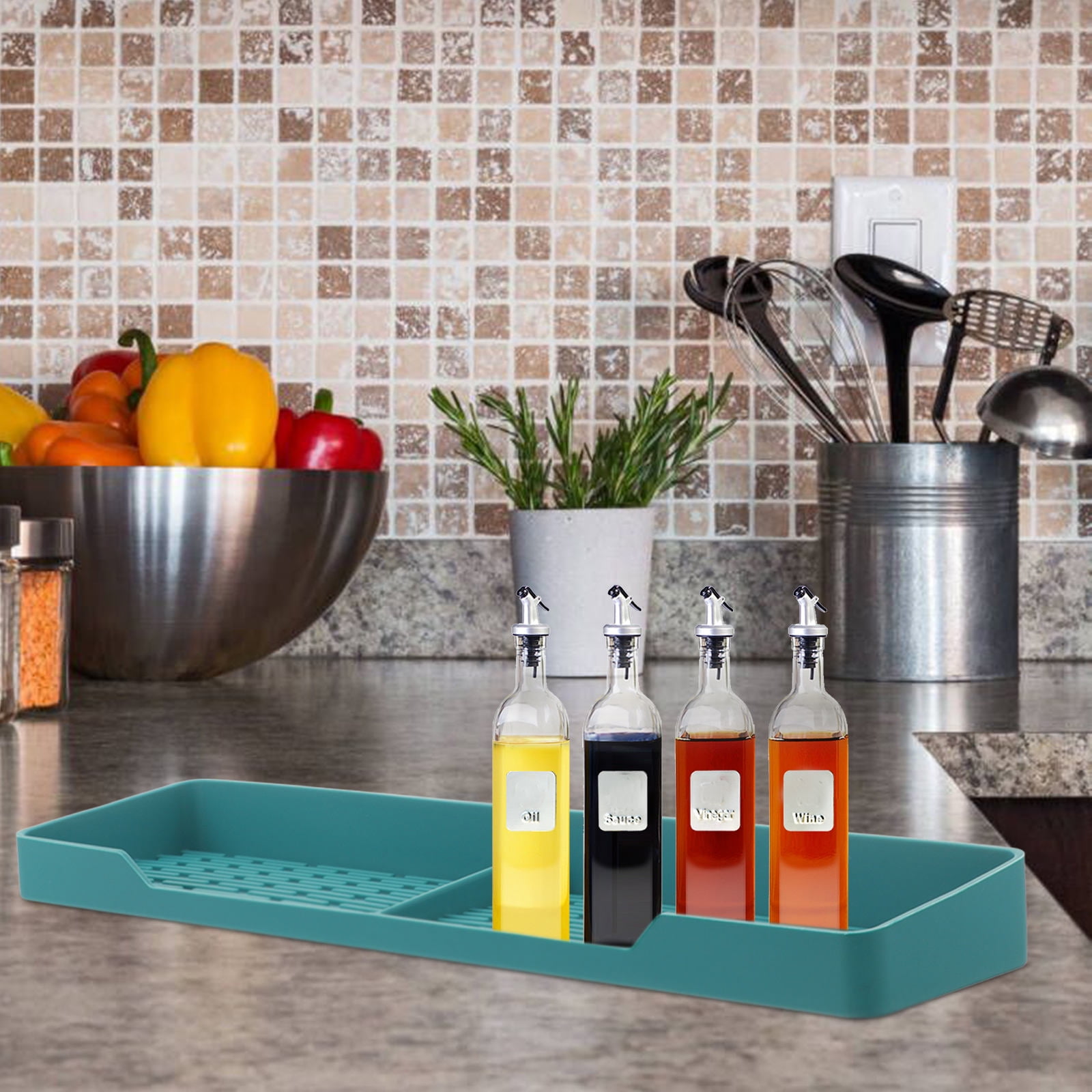 HOMEMAXS Dish Storage Rack Delicate Color Stove Top Practical Holder ...