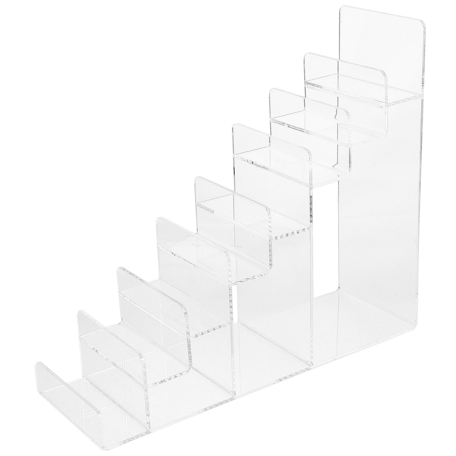 HOMEMAXS Display Stand Acrylic Risers Corner Shelf Unit Card Glasses ...