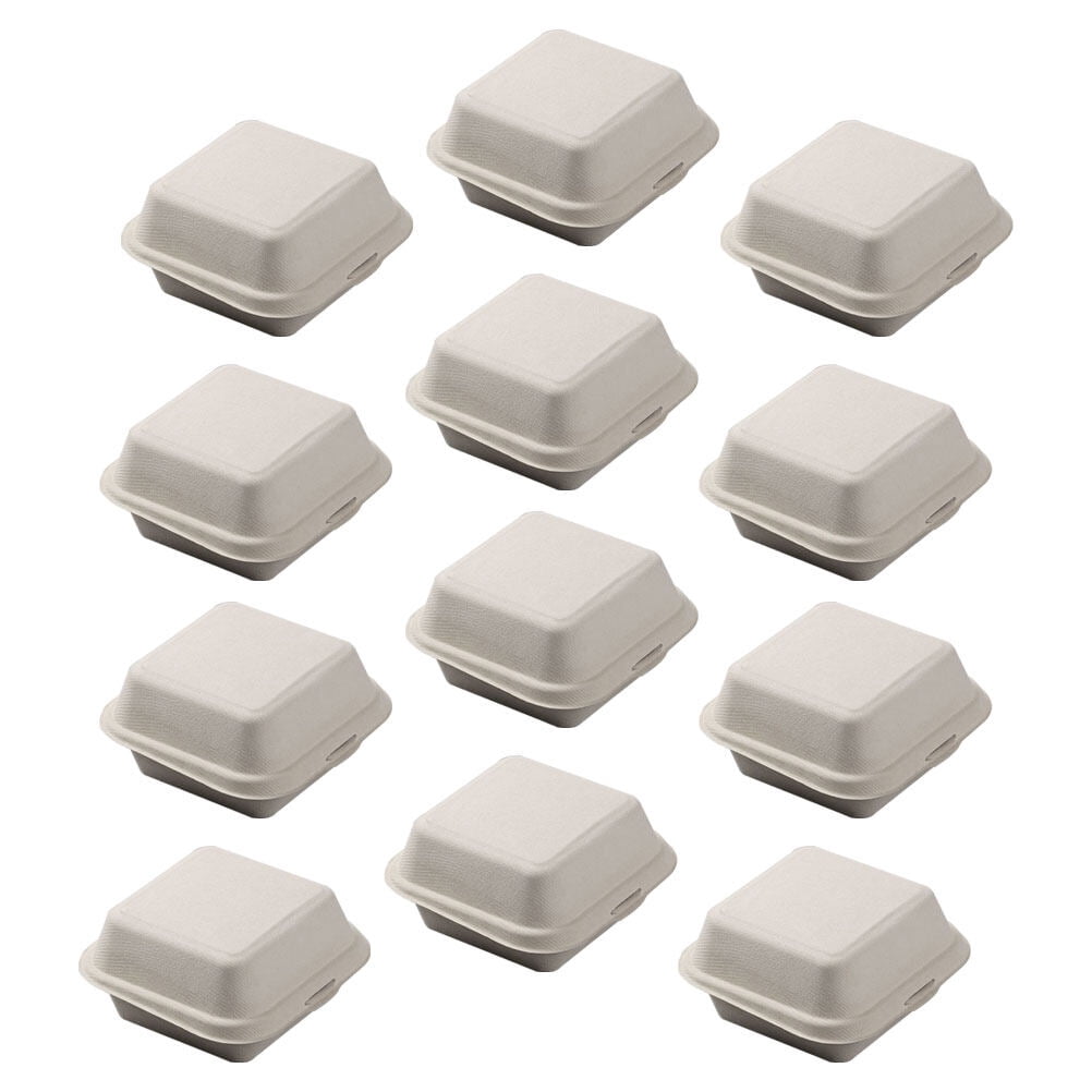 HOMEMAXS Disposable Food Boxes for Wrapping in Beige Synthetic Material ...