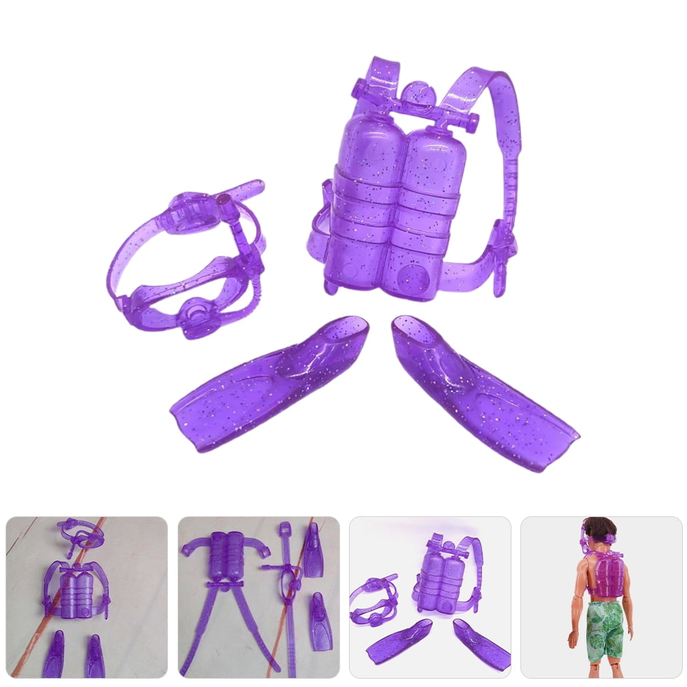 HOMEMAXS Doll Diving Kit with Realistic Goggles and Oxygen Cylinder for ...