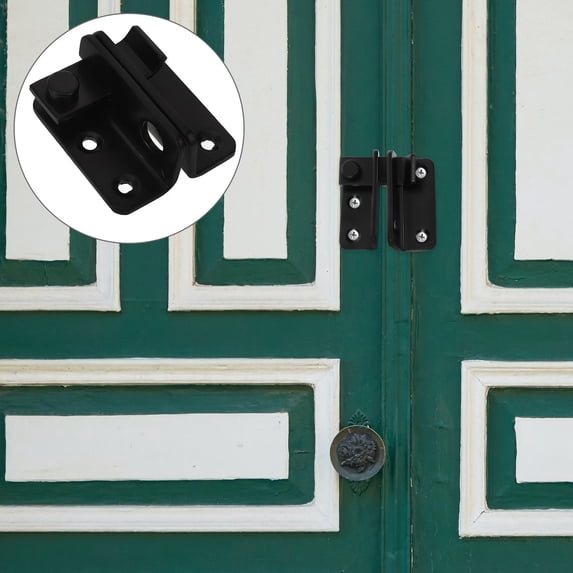 HOMEMAXS Door Security Latch Bolt Locks for inside Latches Chrome Black ...