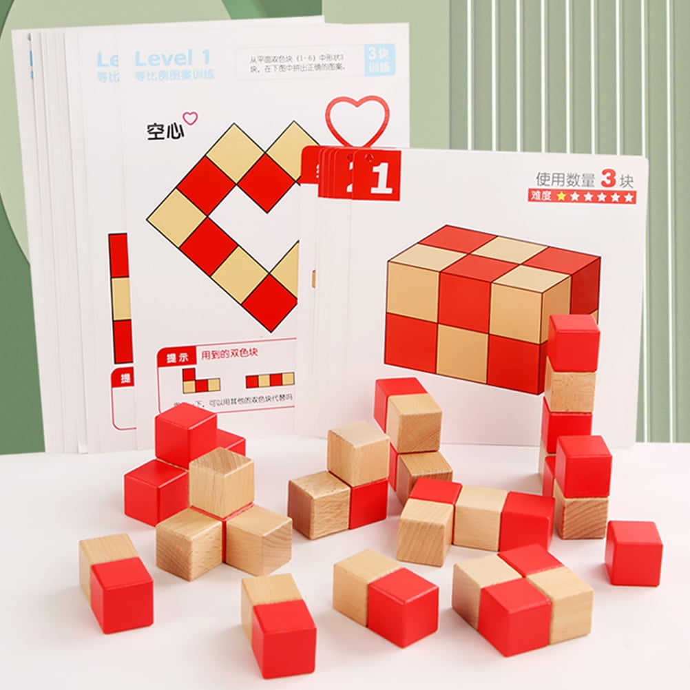 HOMEMAXS Double Color Blocks Kids Educational Toys Shapes Stacking Baby ...