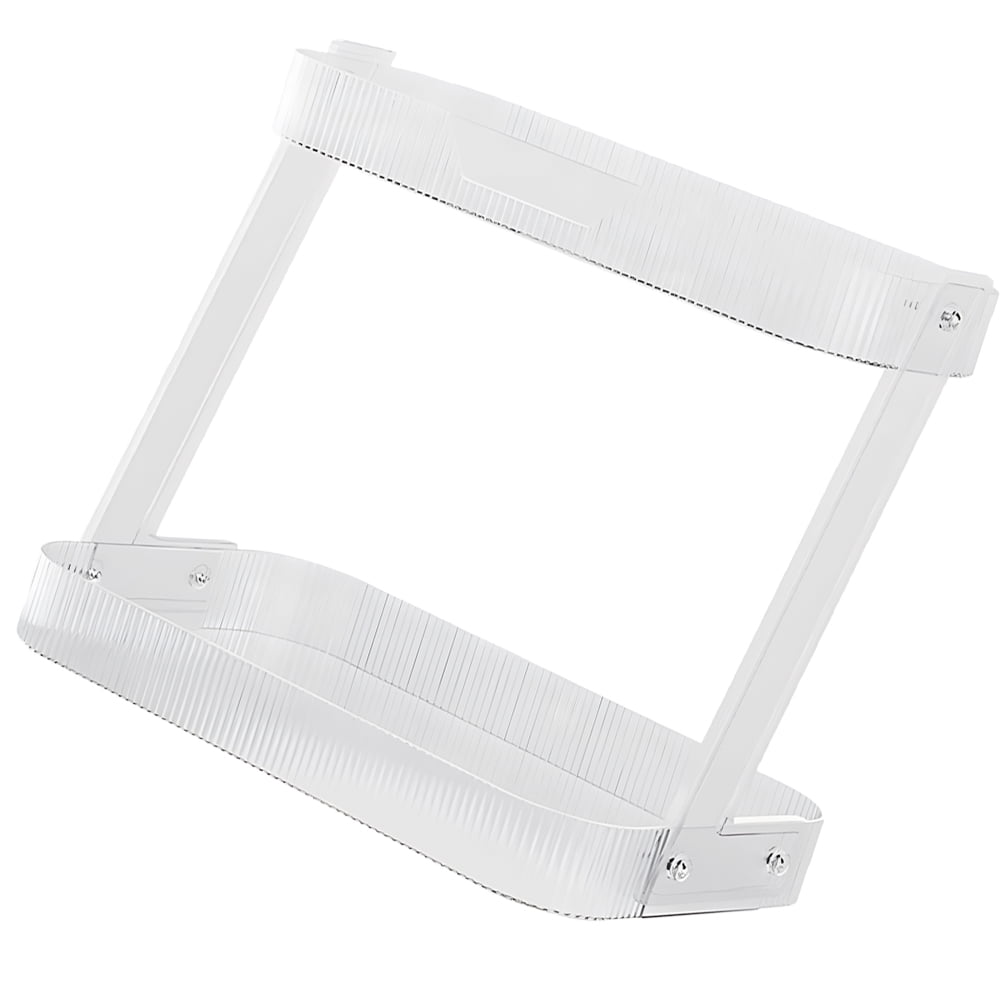 HOMEMAXS Double Layer Transparent Table Rack Detachable Desktop ...