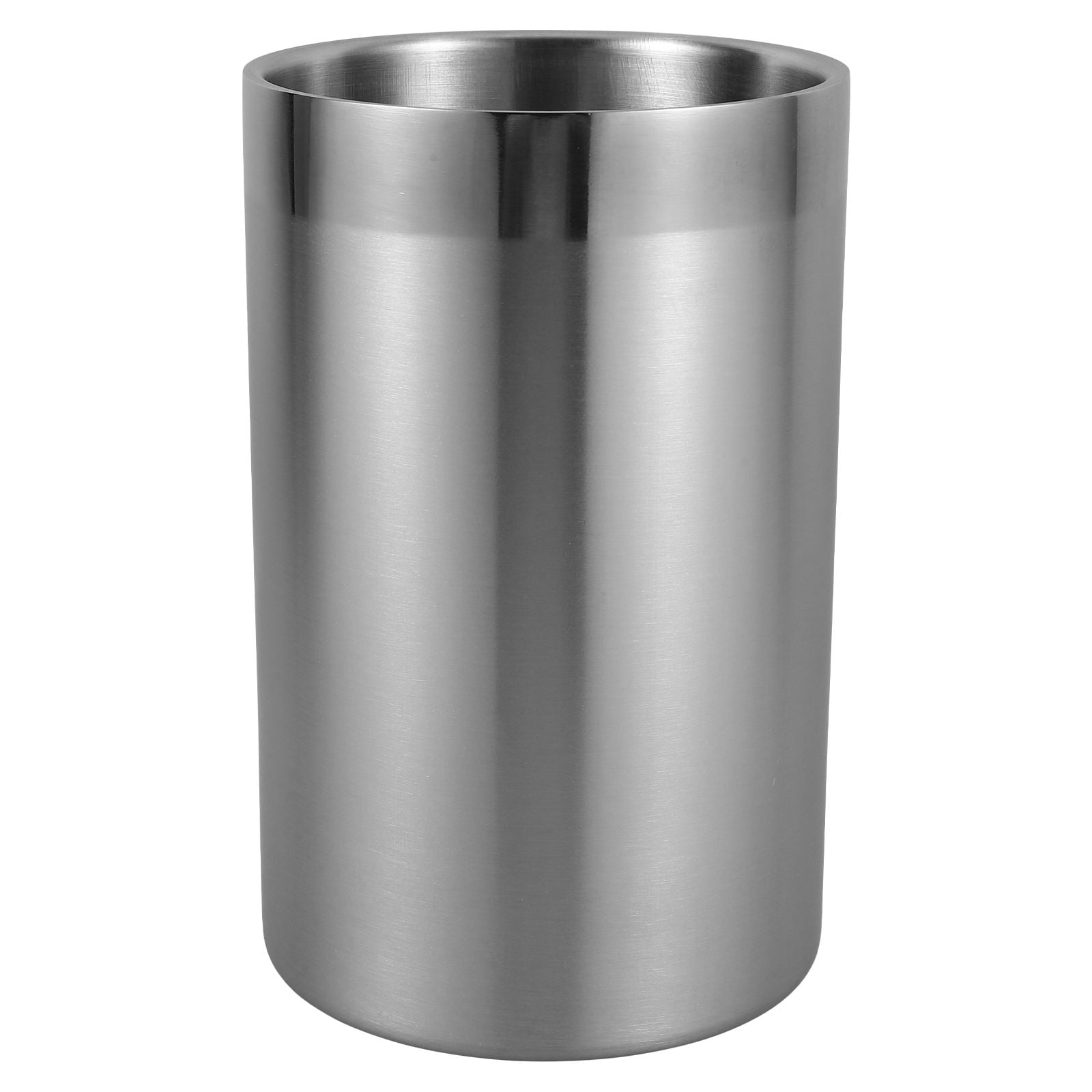 HOMEMAXS Stainless Steel Ice Cube Bucket for Storing Silver Smooth ...