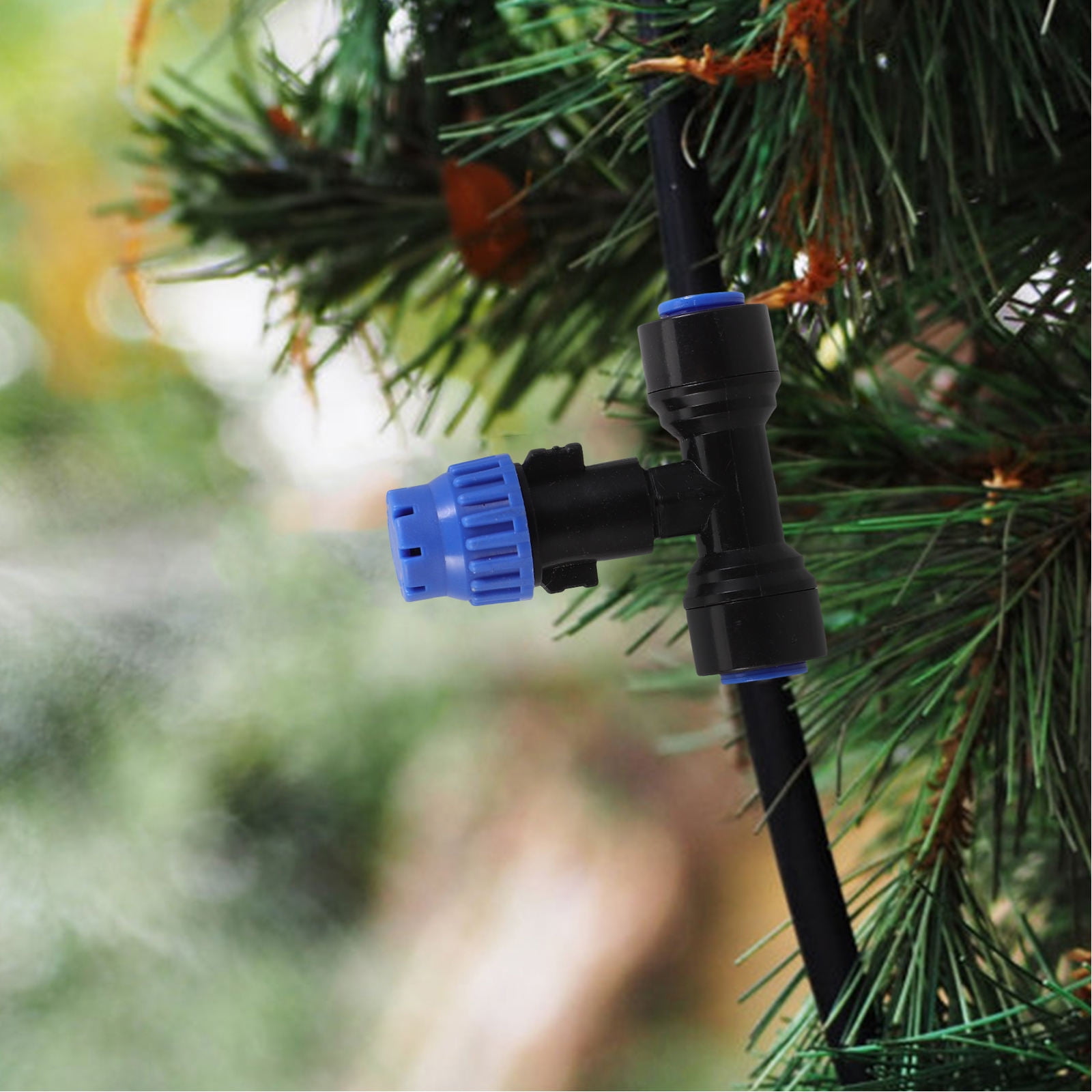 HOMEMAXS Drip Irrigation Hose Connector for Gardening Black POM ...