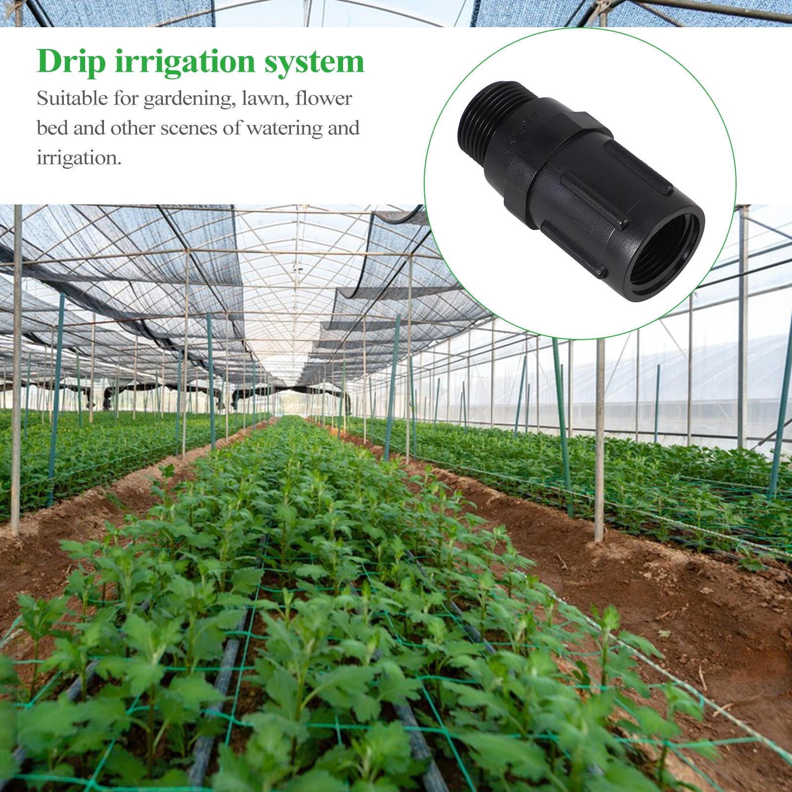 HOMEMAXS Drip Irrigation Inline Water Pressure Regulator 15psi 3/4 ...