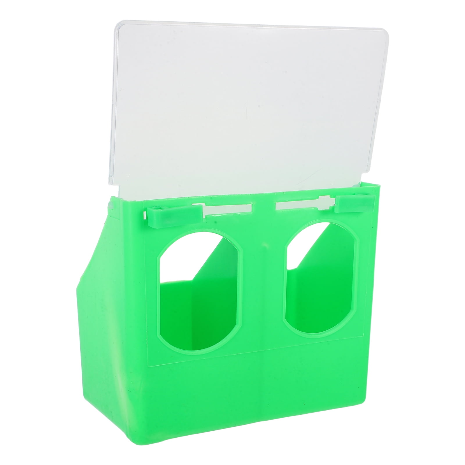 Dual Compartment Pigeon Feeder With Cover Hanging Bird Cage Feeder ...