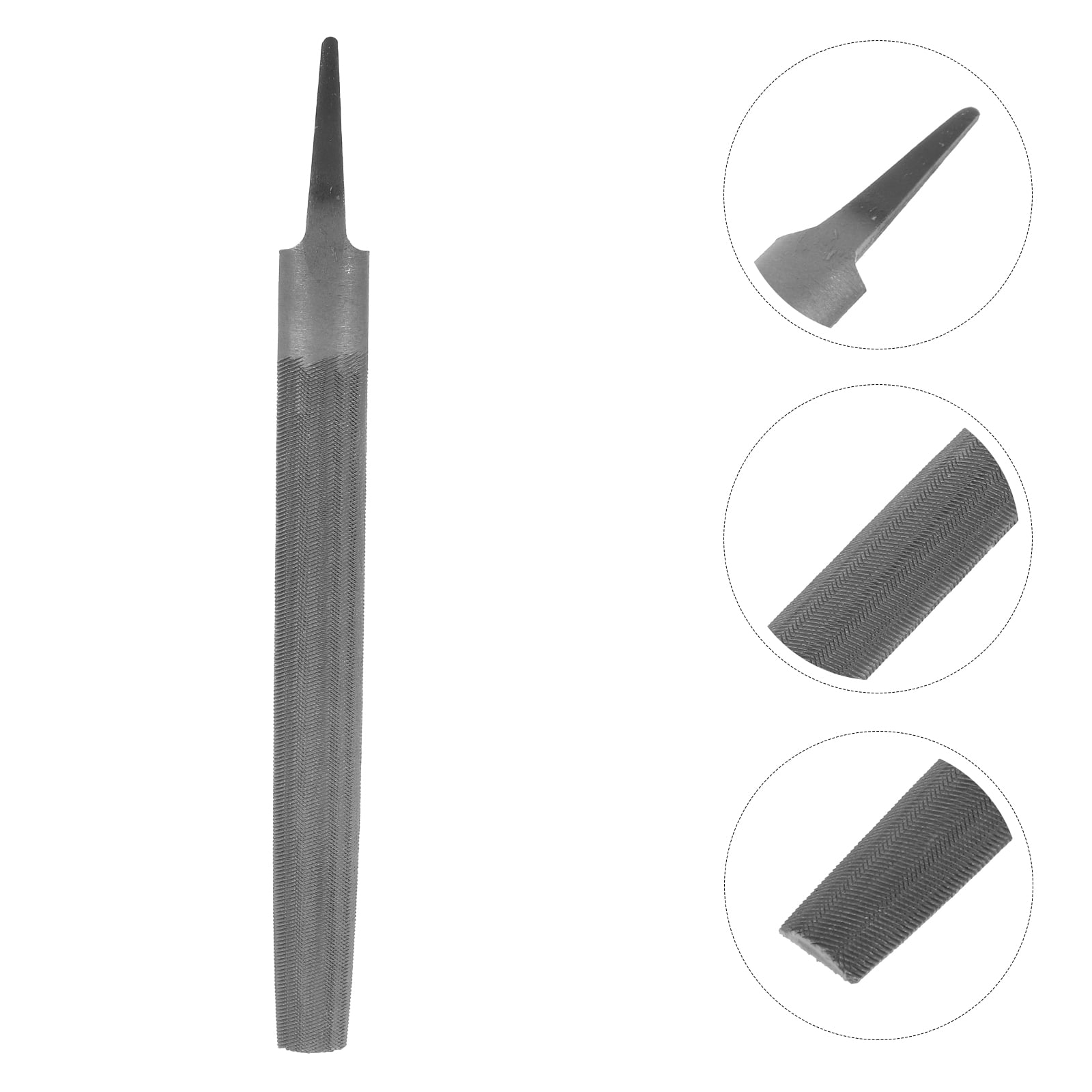 HOMEMAXS Durable Carbon Steel Half Round Polishing File for Woodworking ...