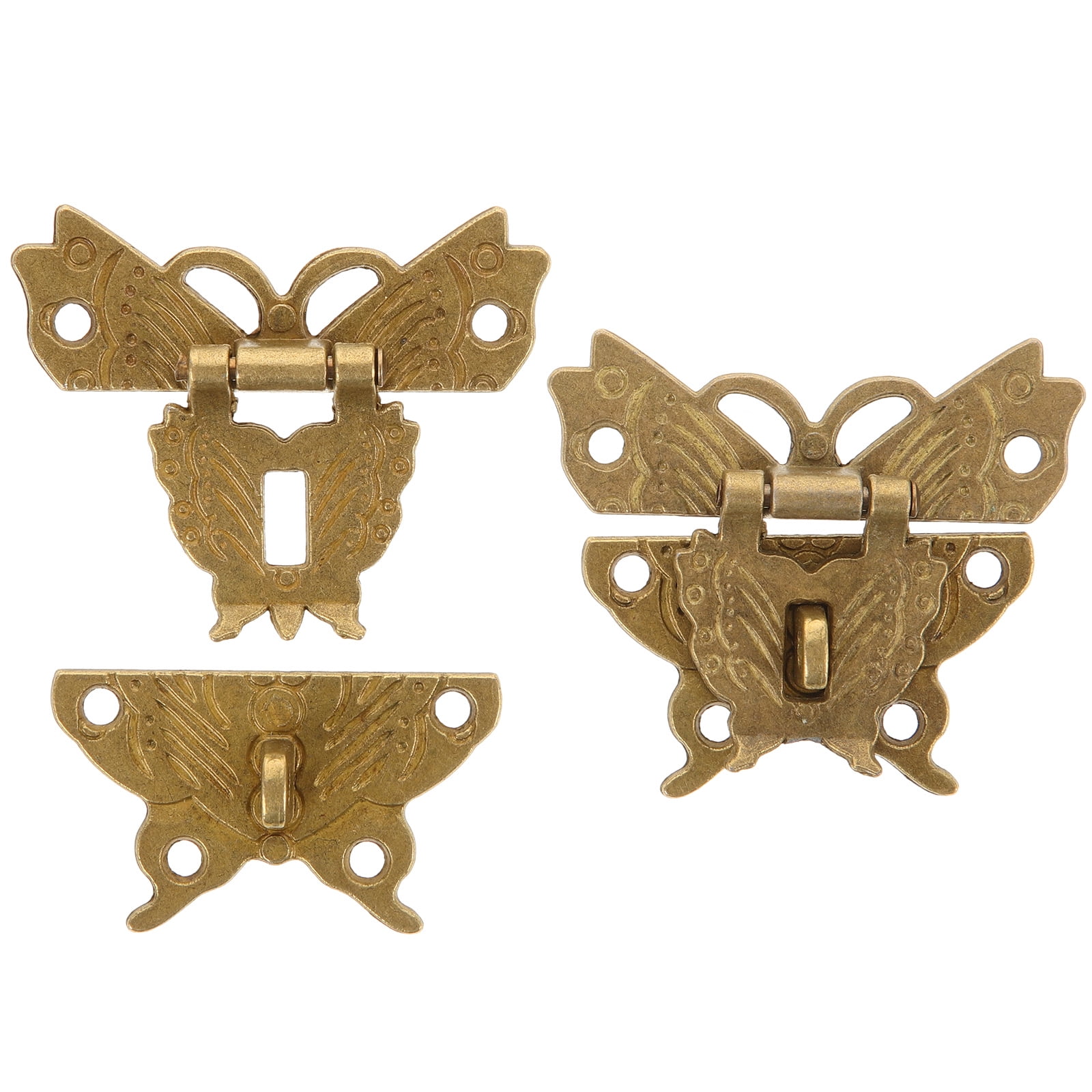 HOMEMAXS HOMEMAXS Durable Copper Hasp Lock for Jewelry Box with Golden ...