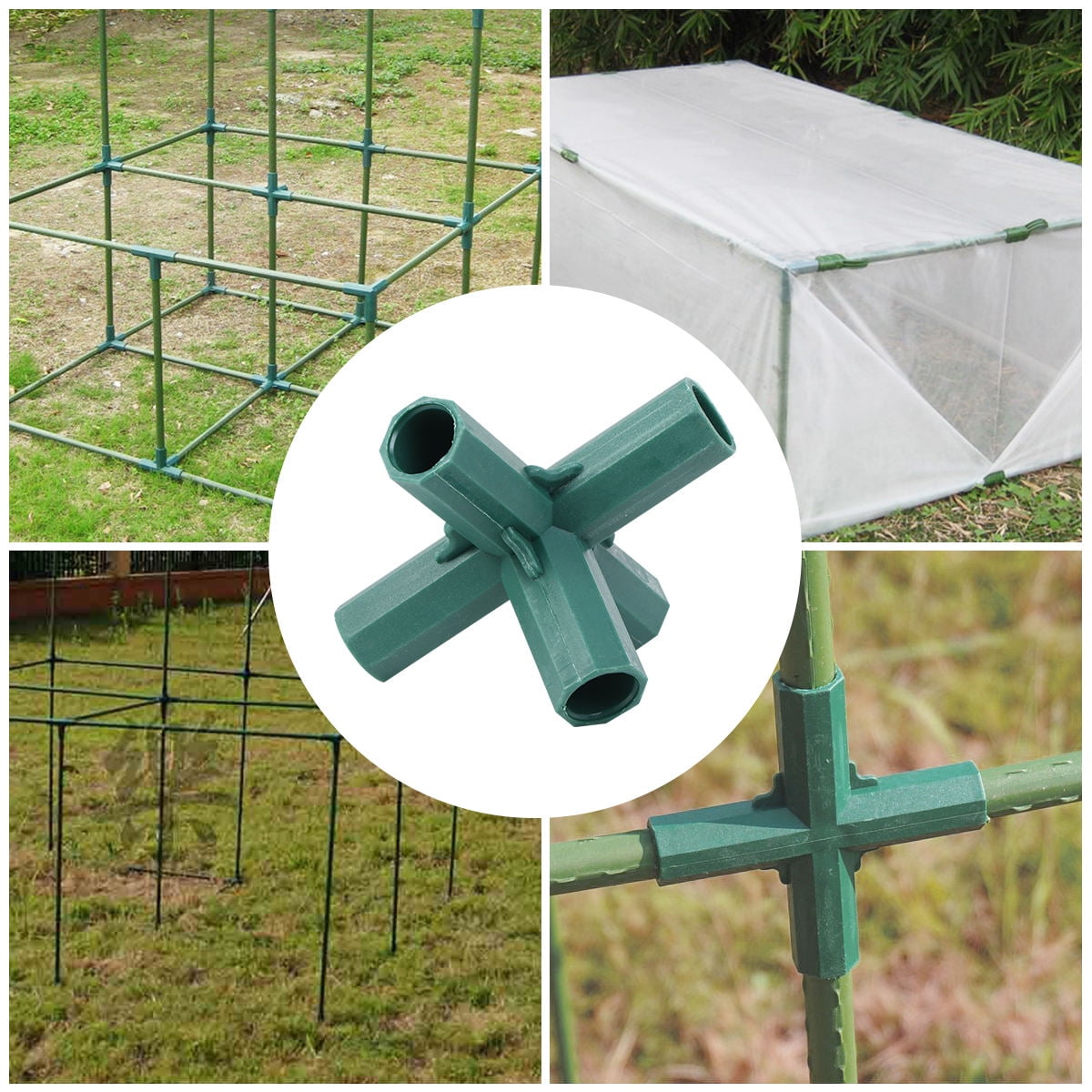 HOMEMAXS Durable Nylon Garden Brace Parts with Five Holes for Stable ...