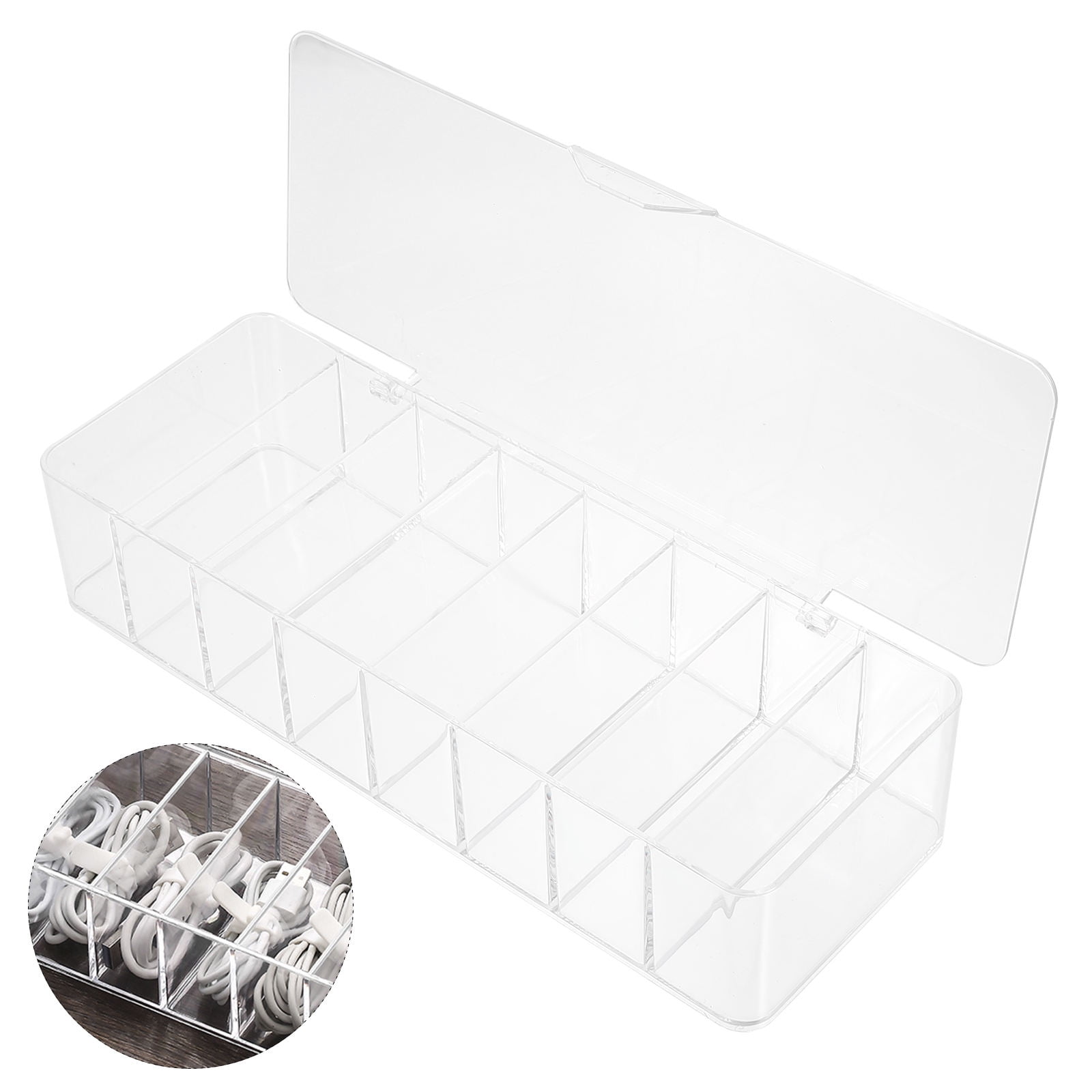 HOMEMAXS Durable Plastic Cable Management Box for Storage Use ...