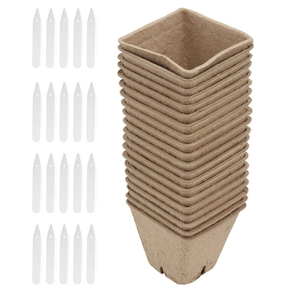 HOMEMAXS Durable Pulp Nursery Pots for Gardening Use with Excellent ...