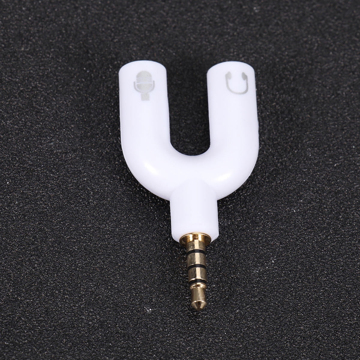 Earphone Splitter U Shape 3.5mm Stereo Audio Jack Earphone Headphone 2 Way U Splitter Adapter ...