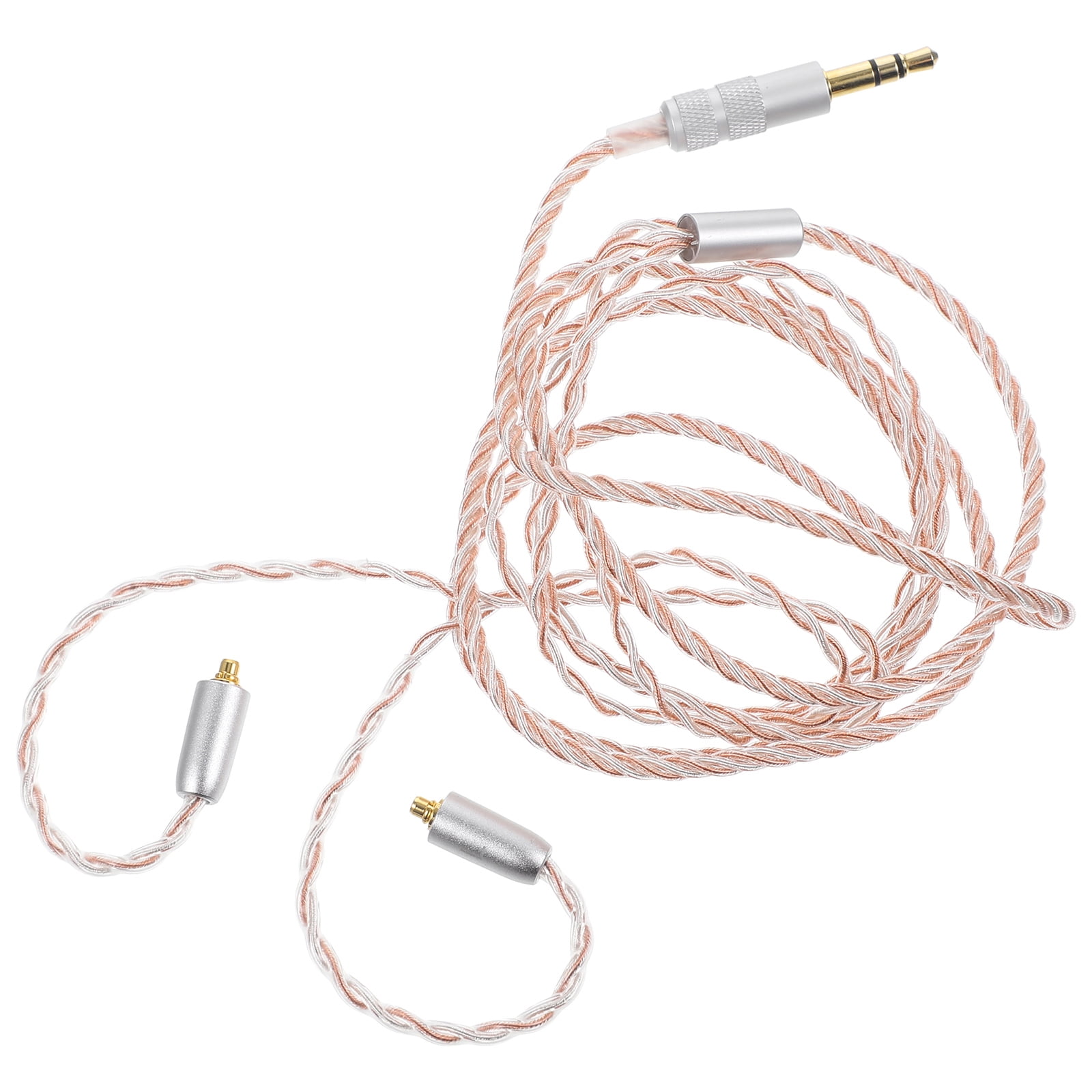 HOMEMAXS Earphone Upgrade Cable 4-strand Rose Gold Headphone Extension ...