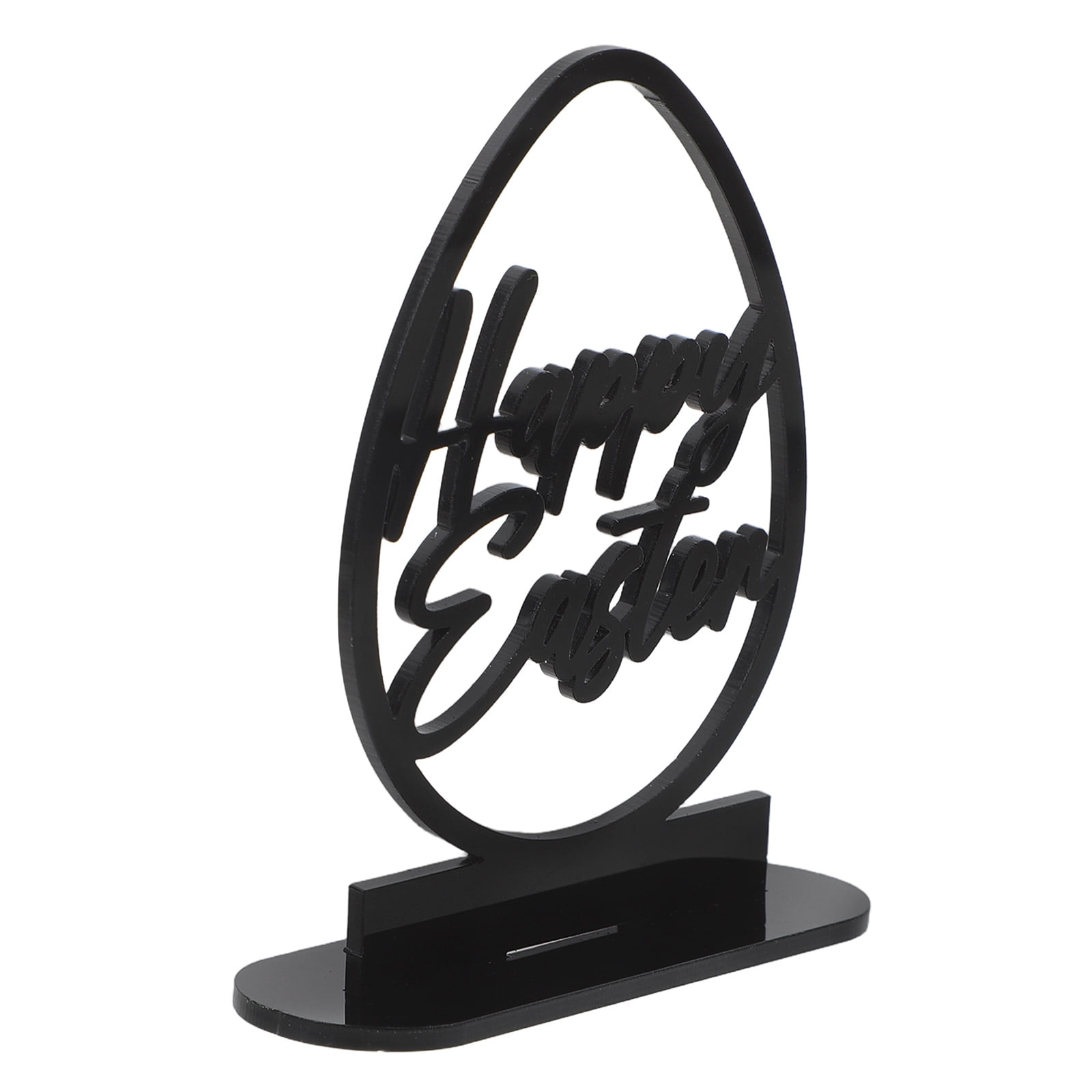 HOMEMAXS Easter Egg Sign Tabletop Spring Easter Hollow Egg Shaped Table ...