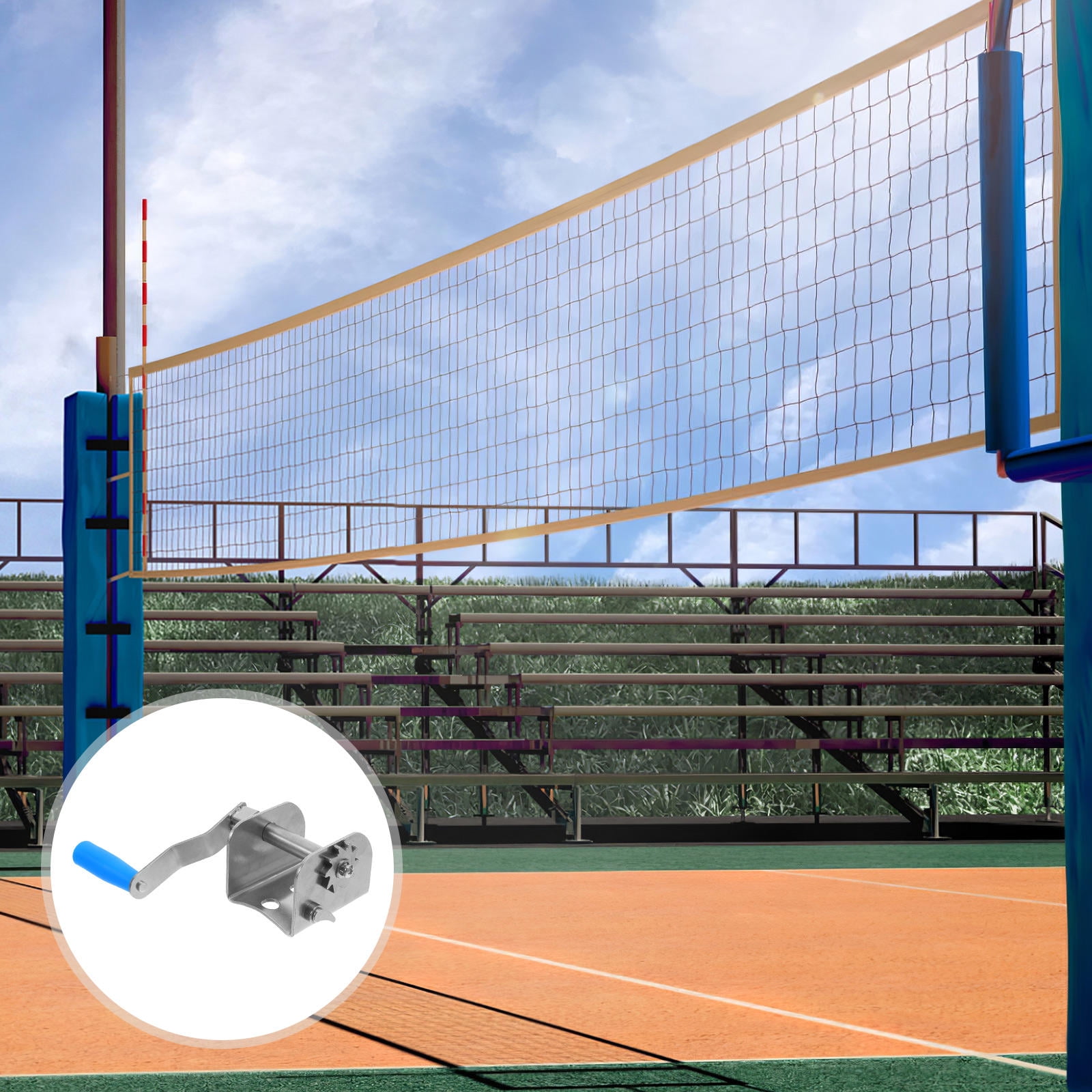 Easy Installation Badminton Volleyball Net Tensioner Manual Hand Crank ...