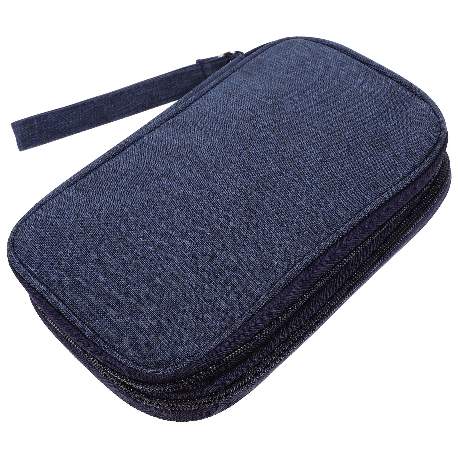 CRAFTHROU Cotton Small Travel Cable Bag Blue 1Set 7.9x5.3x2In - Walmart.com