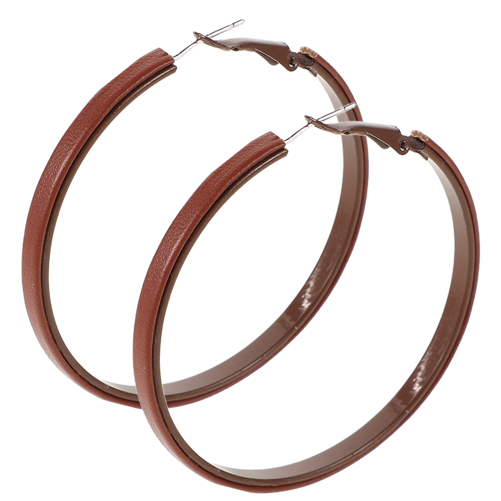 HOMEMAXS Electric Wire Tie Double Leather Exaggerated Earrings ...