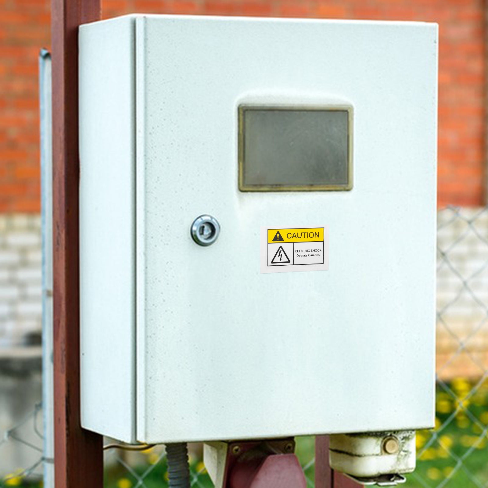 HOMEMAXS Electrical Sticker Warning Sign Electric Shock Sign High ...