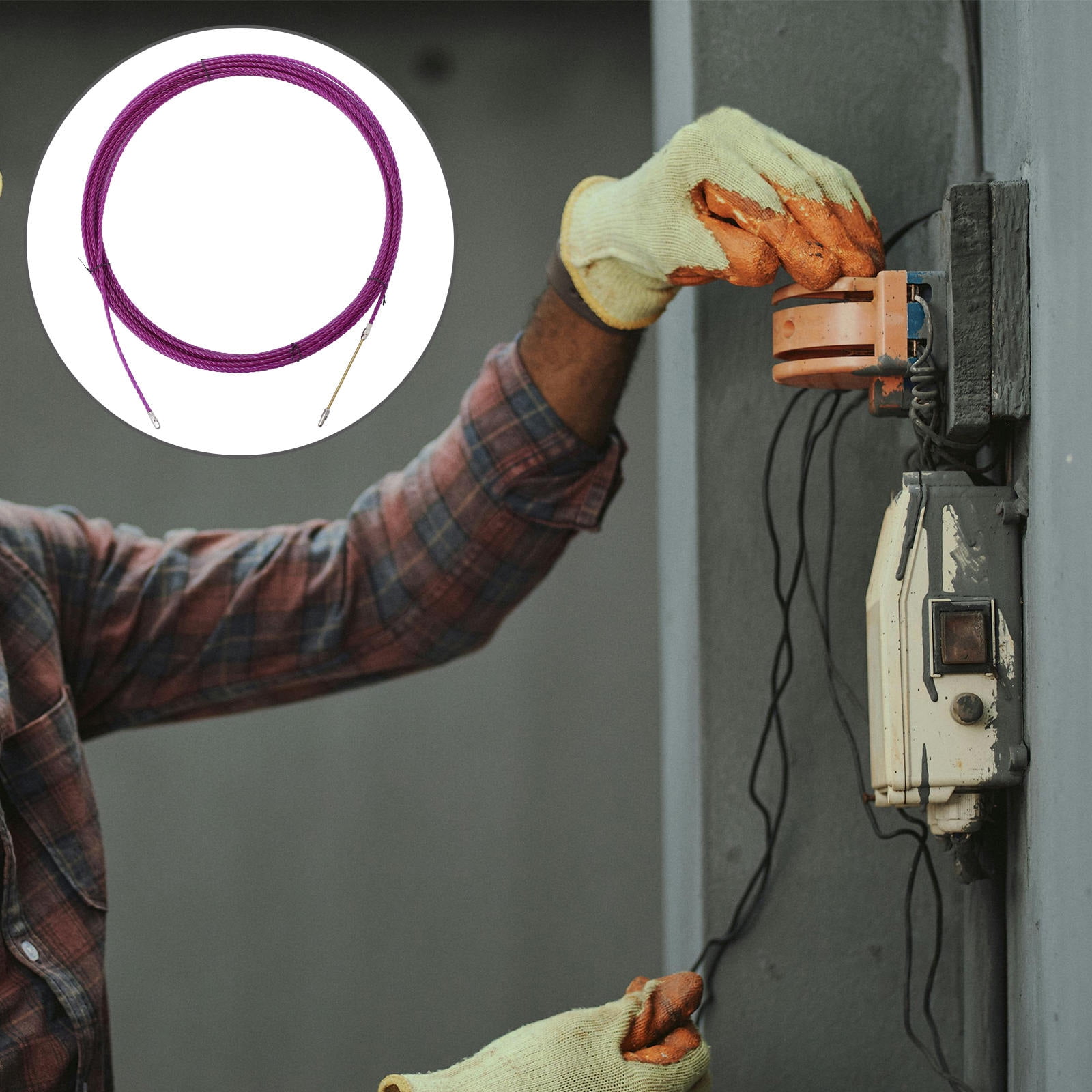 HOMEMAXS Electrical Wire Threader Cable Puller Tools Electricians ...