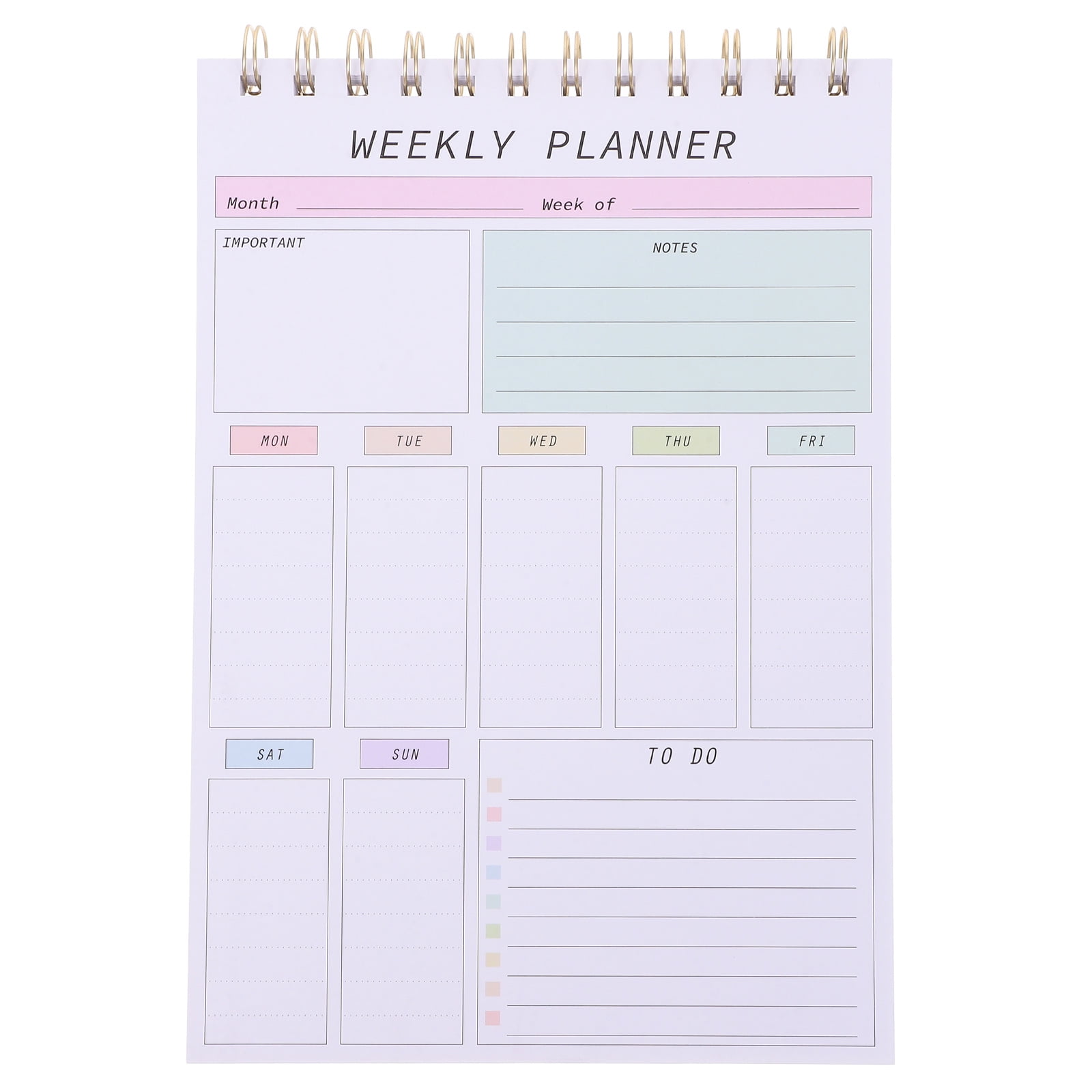 HOMEMAXS Elegant Weekly Planner with Undated Pages Weekly Desk Planner ...
