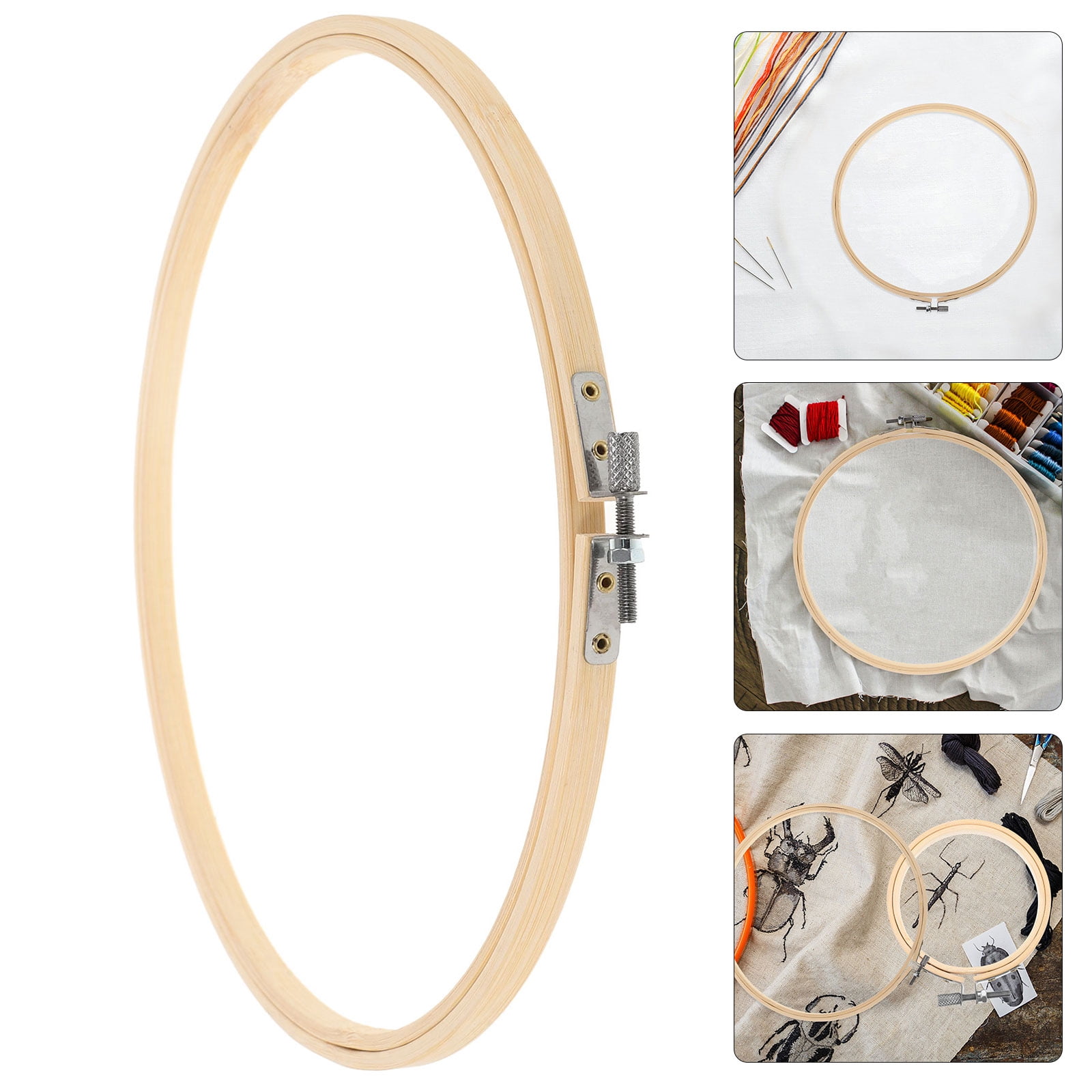 HOMEMAXS Embroidery Circle Frame Fabric Stretcher Needlework Accessory ...