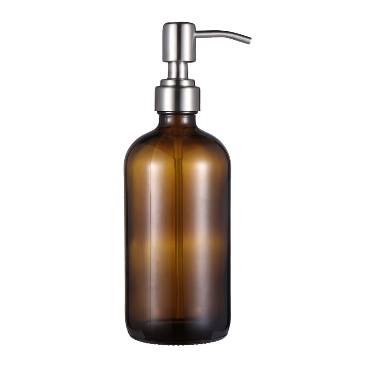 HOMEMAXS Empty Glass Bottle Liquid Soap Dispenser Easy to Clean ...