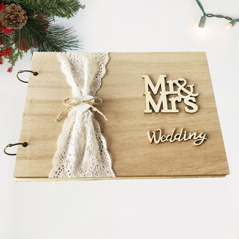 VERDANVERSE Wedding Book Guest Attendance Tracking Synthetic Material ...