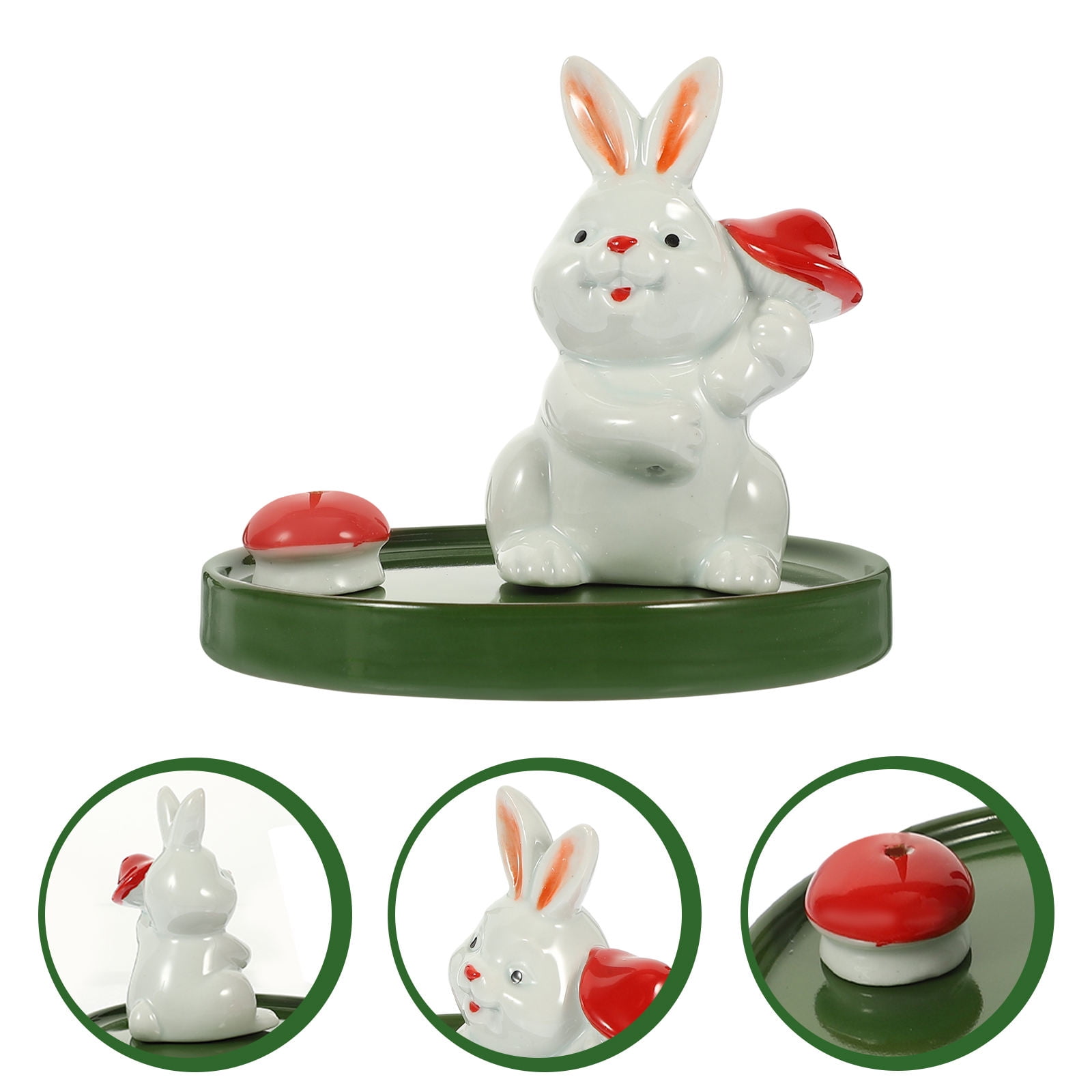 Exquisite Cartoon Rabbit Shaped Incense Burner Ceramic Censer for and ...