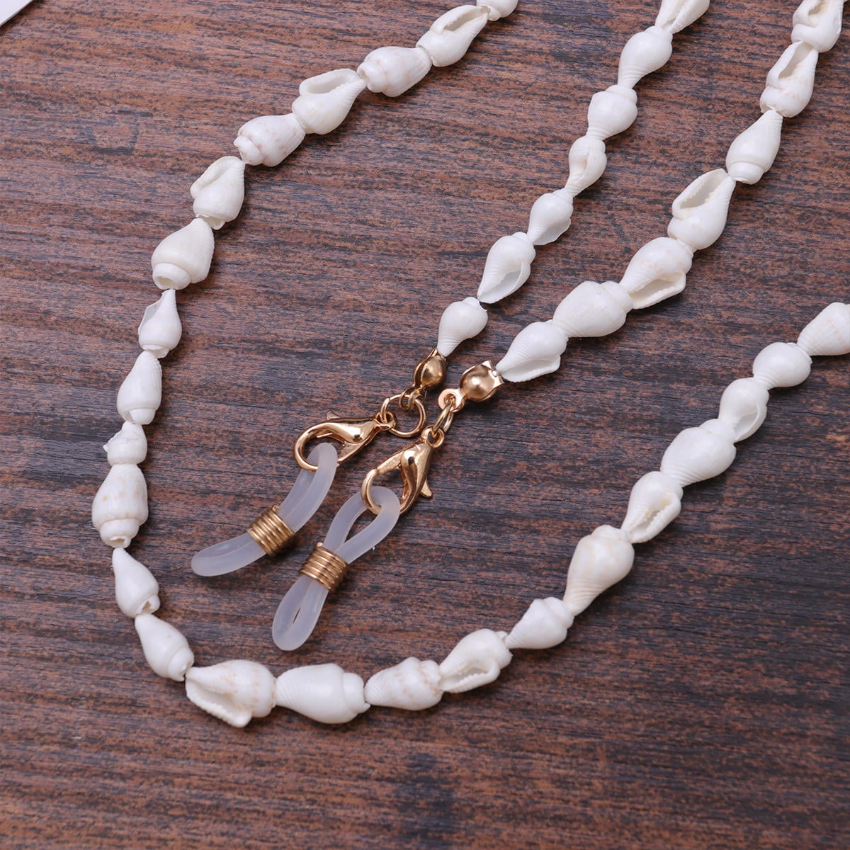 Eyewear Retainer Strap 1Pcs White Color Conch Shaped Shell Material for ...