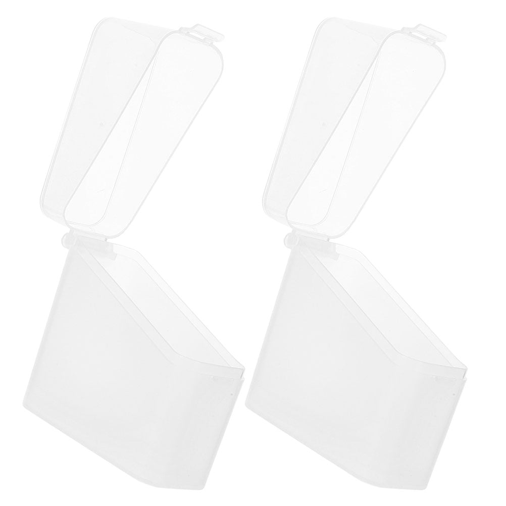 HOMEMAXS FRCOLOR 2pcs Clear Plastic Cheese Slice Storage Containers and ...
