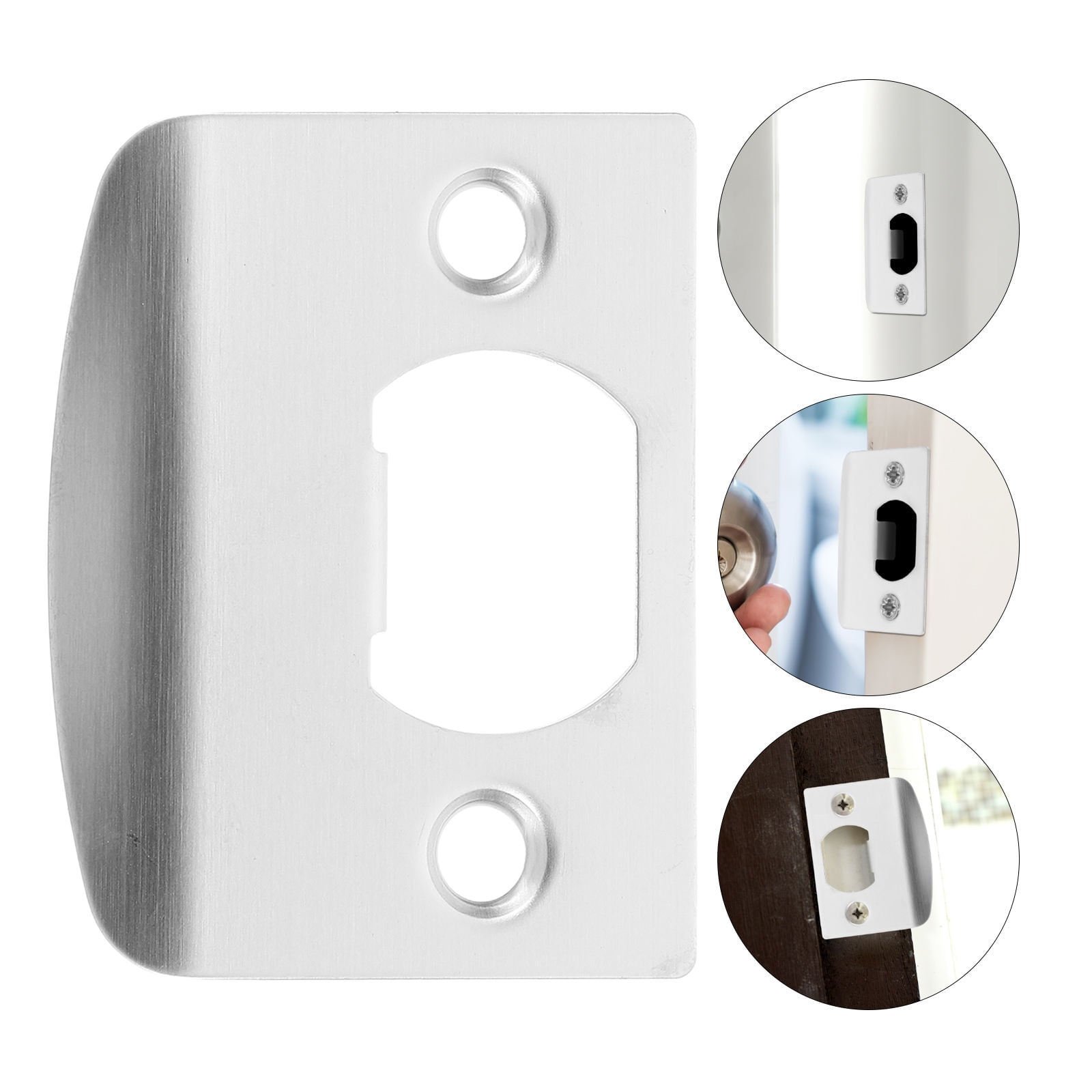 HOMEMAXS FRCOLOR 8pcs Door Strike Plates Metal Door Latch Plates ...