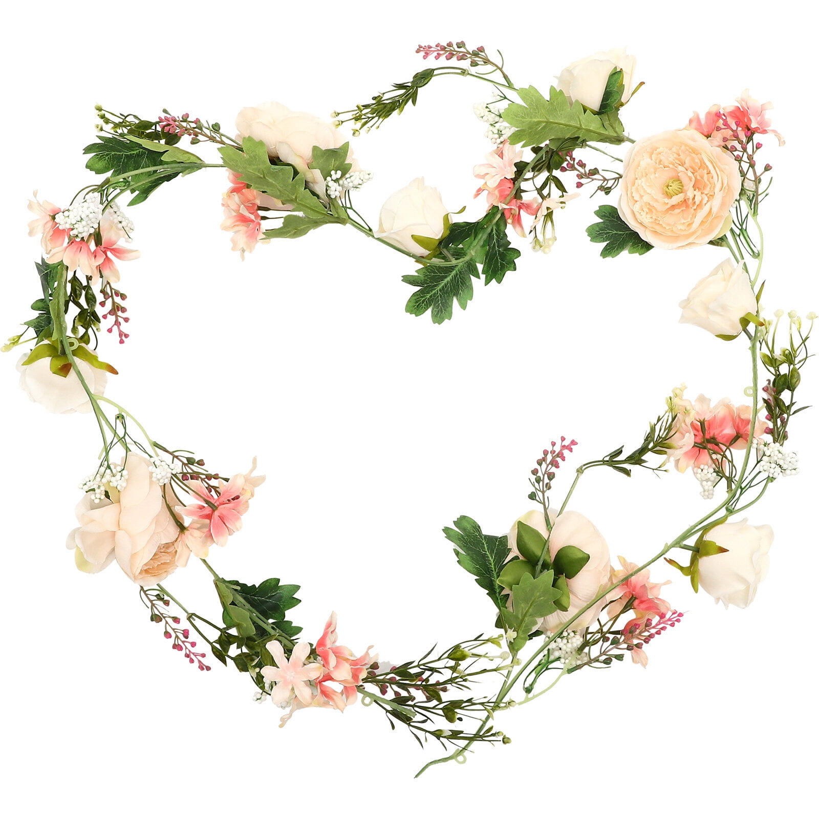 HOMEMAXS Fake Rose Swag Peony Flower Swag Artificial Floral Swag Wall ...