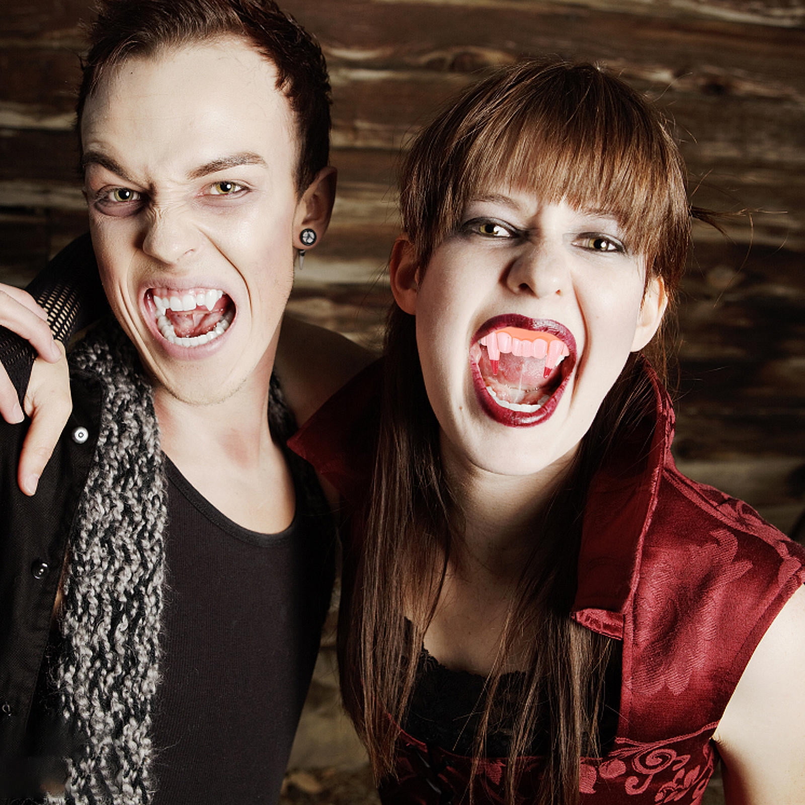 HOMEMAXS Fake Teeth for Halloween Parties Rubber Ugly Teeth Props ...