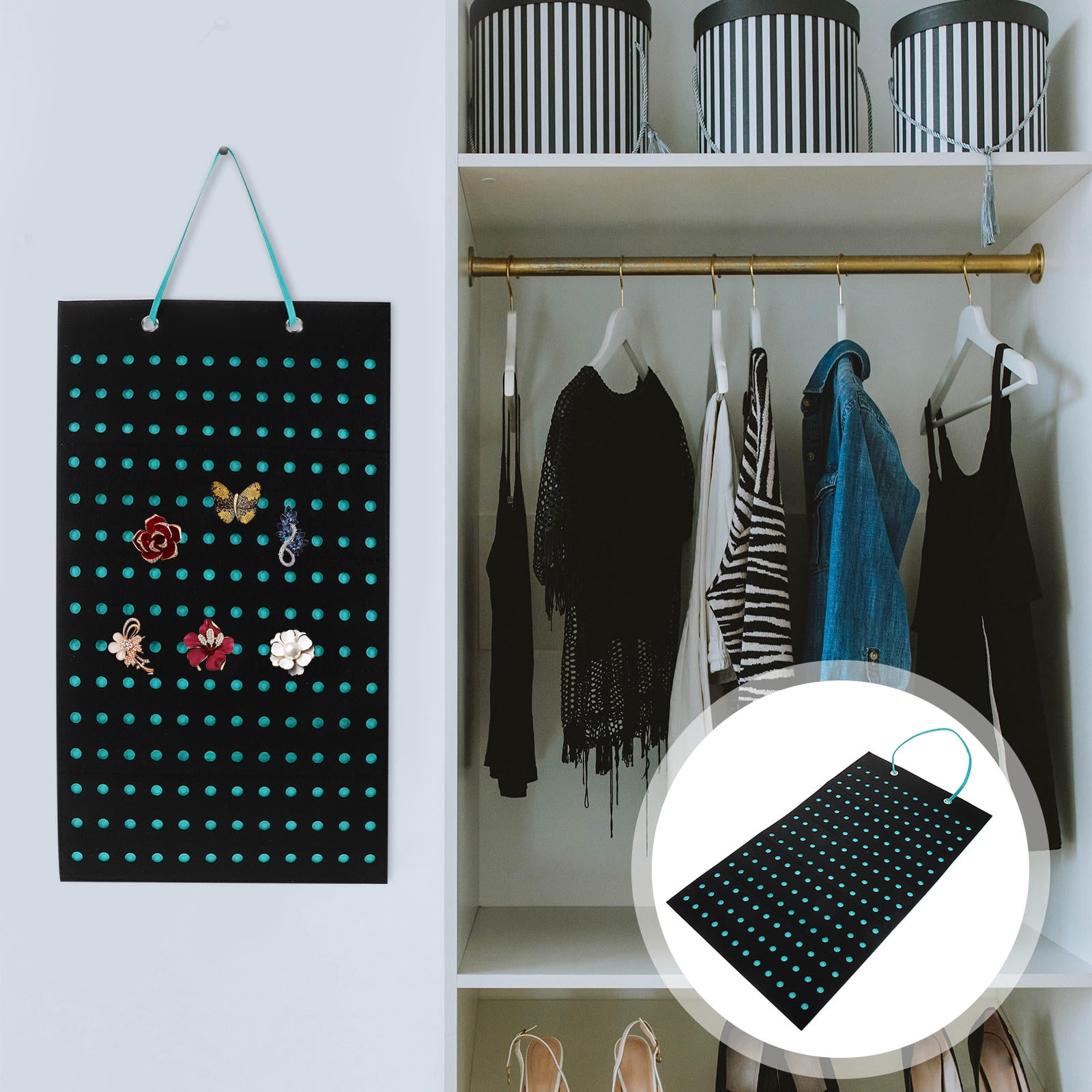 HOMEMAXS Felt Pin Collection Display Bag Wall Hanging Cartoon Pin ...