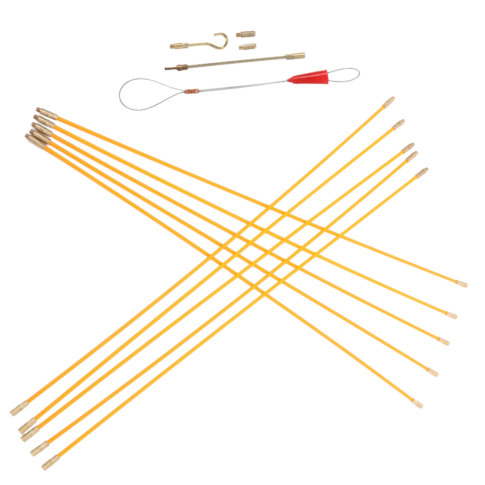 HOMEMAXS Fiberglass Wire Pull Rods Electrical Cable Pulling Fish Tape ...