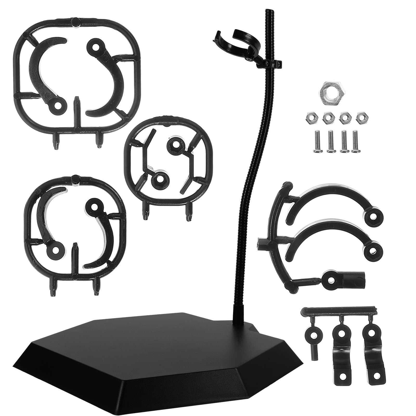 HOMEMAXS Figure Holder Desktop Adjustable Hose Action Figure Stand ...